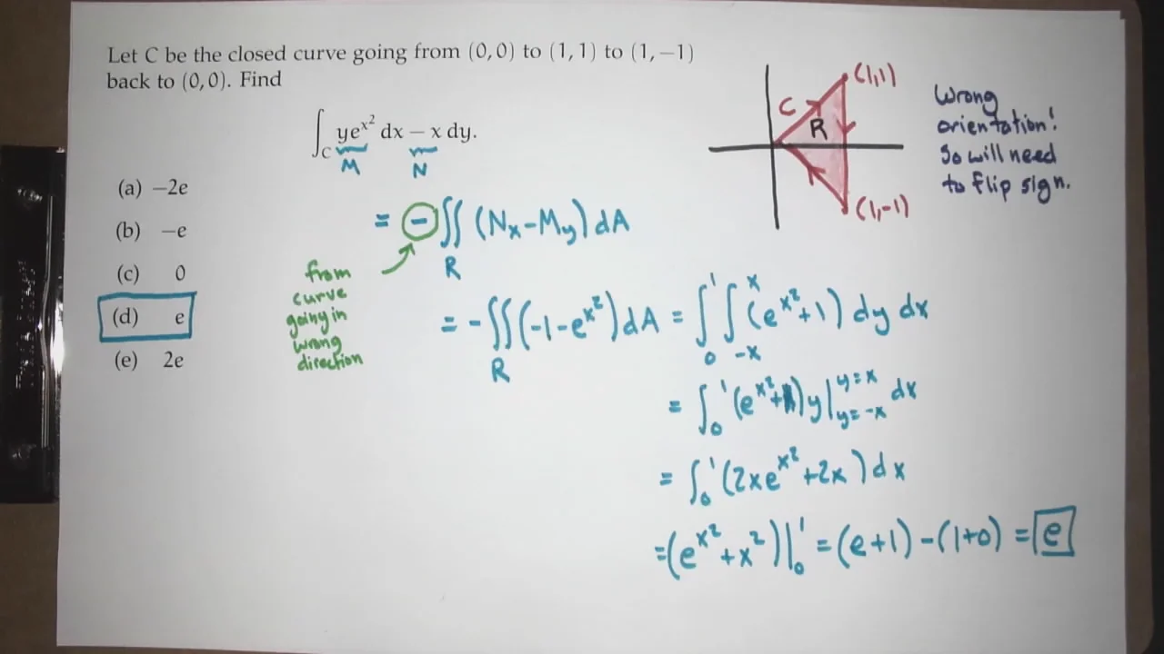 More on Green's Theorem; Surface area (Calc 3; Lecture 33; Fall 24)