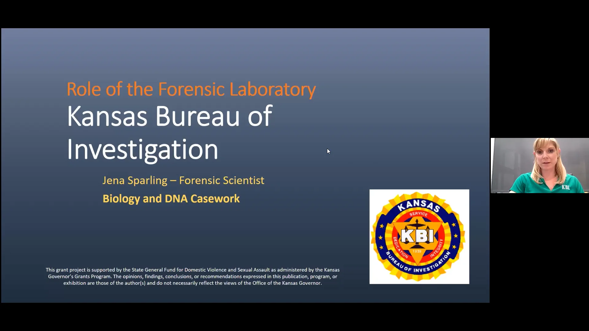 Role of the Forensic Laboratory & Evidence Collection Techniques Fall 2021