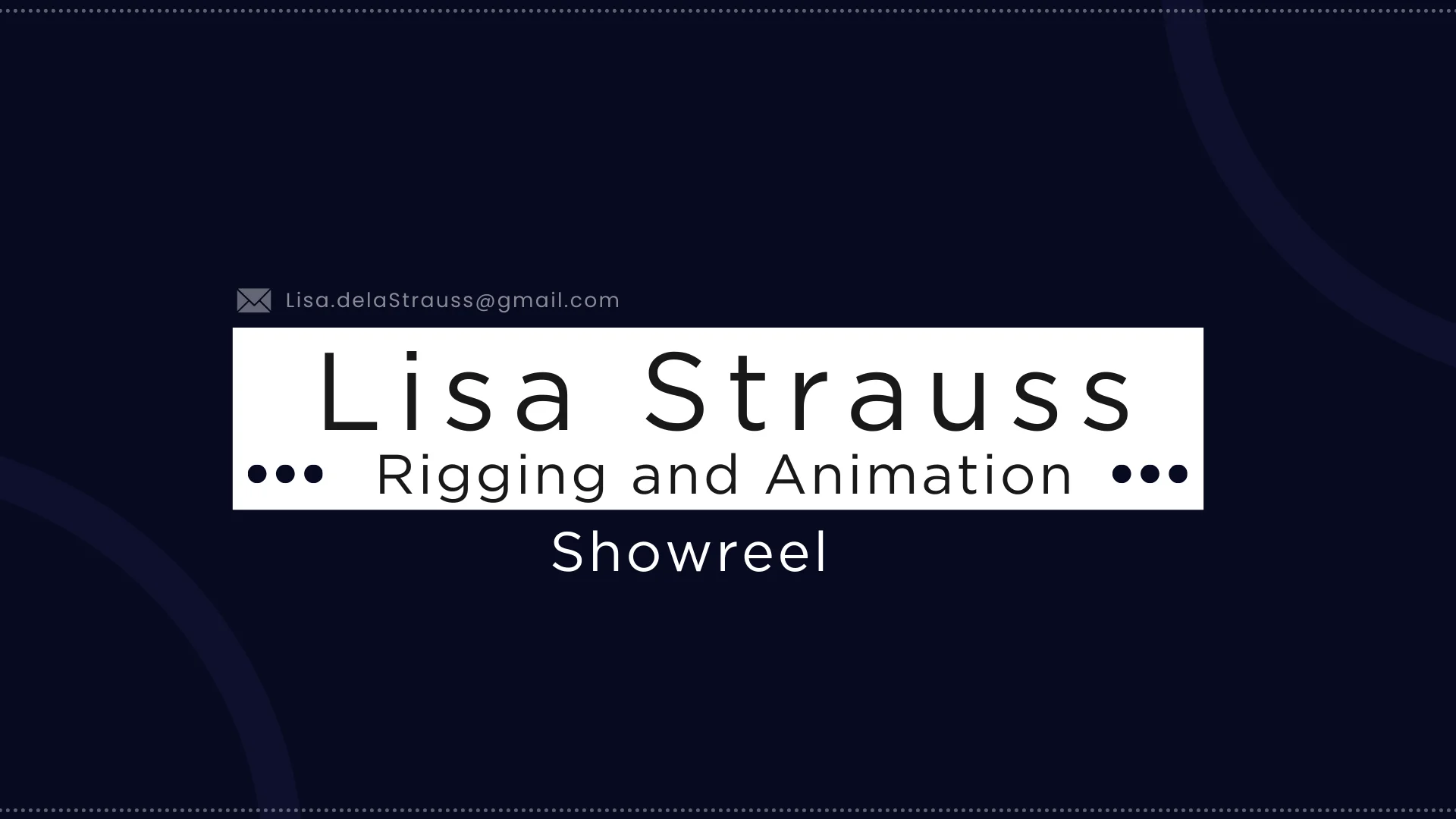 Lisa Strauss Showreel 2024