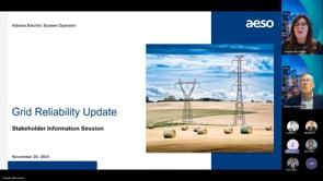 Grid Reliability Update | AESO Engage