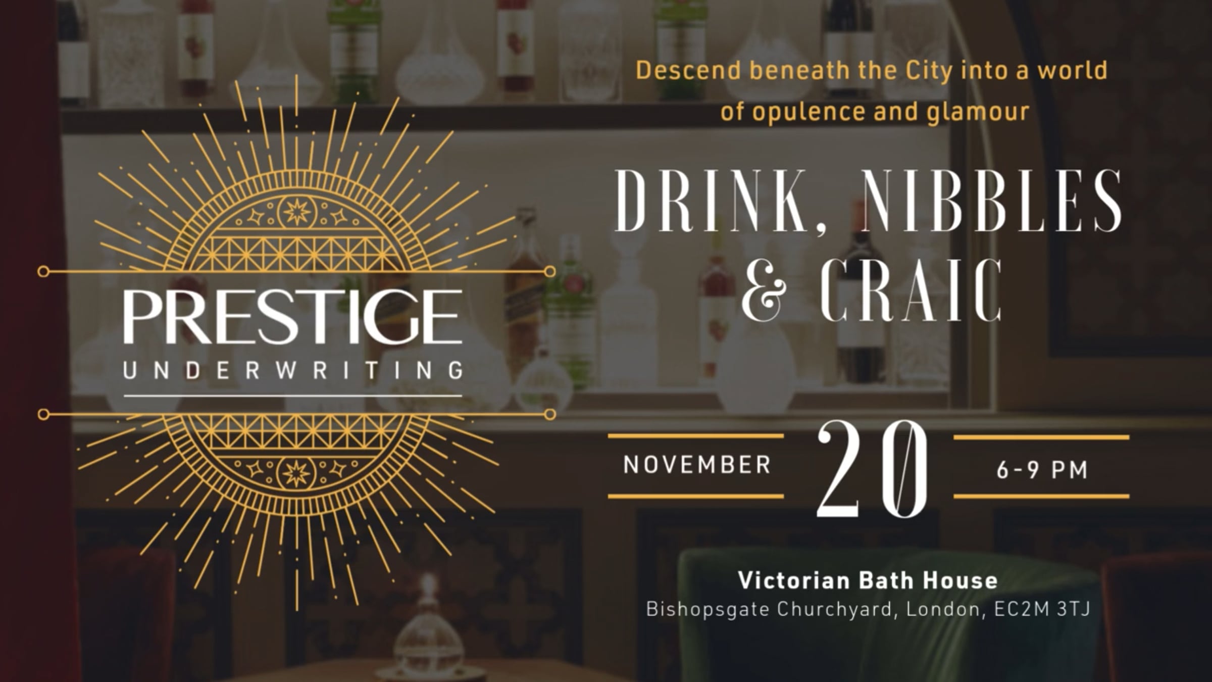 Prestige Underwriting Drink, Nibbles and Craic Event 2024