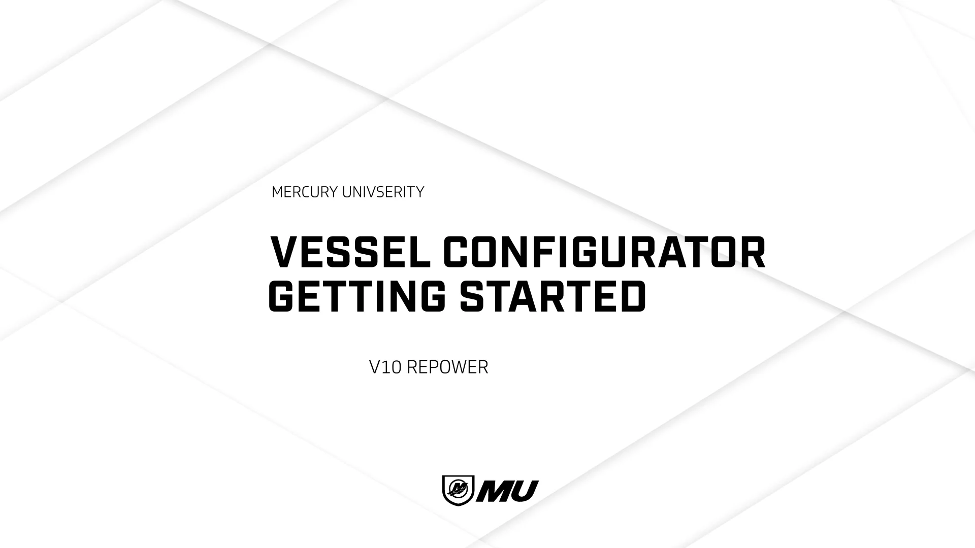 1. Vessel Config - Getting Started