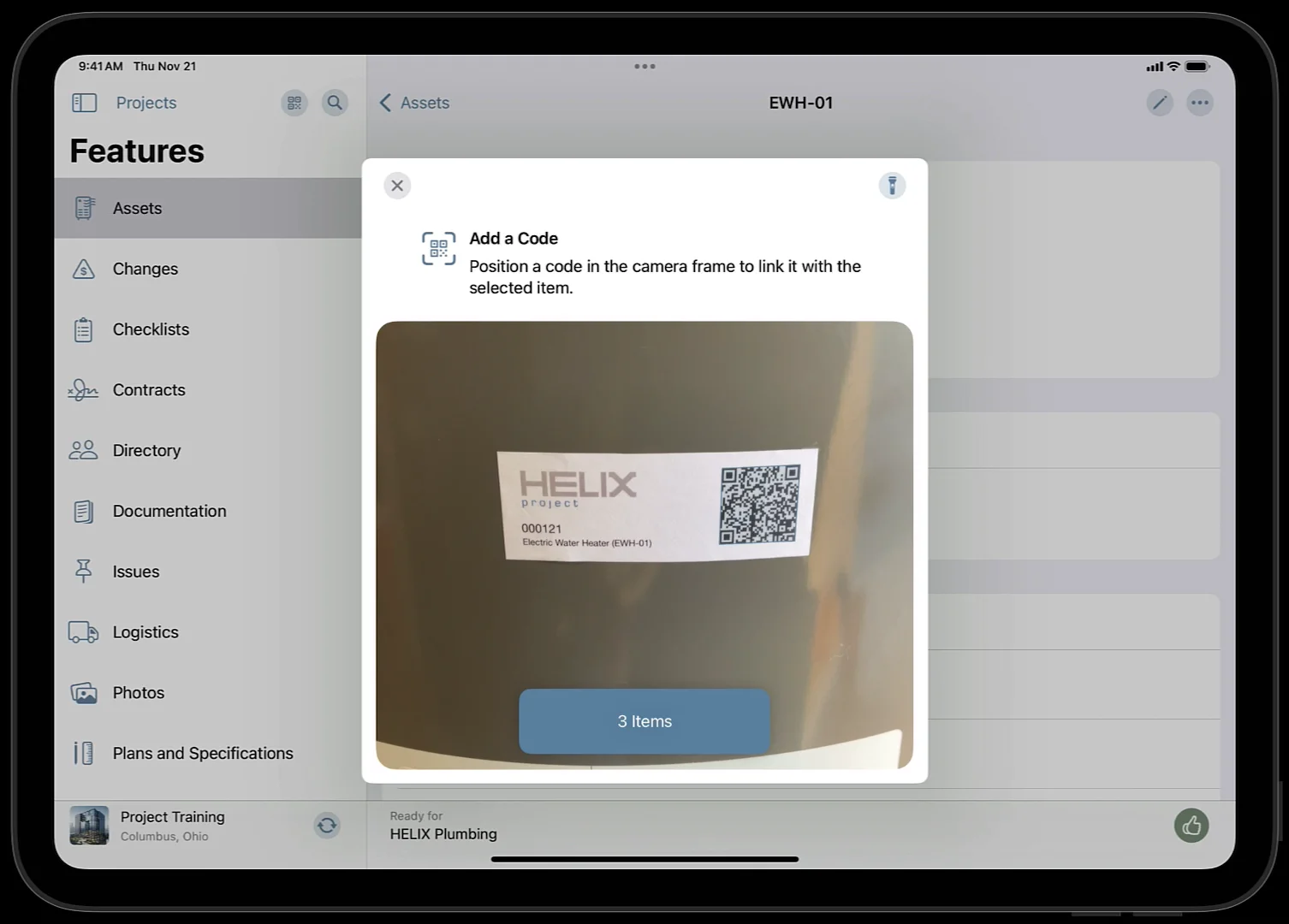 Code Scanning - HELIXproject App