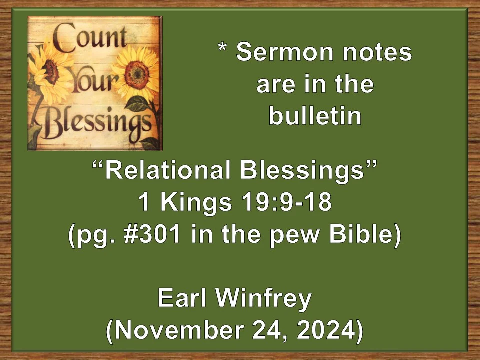 11-24-24 Relational Blessings