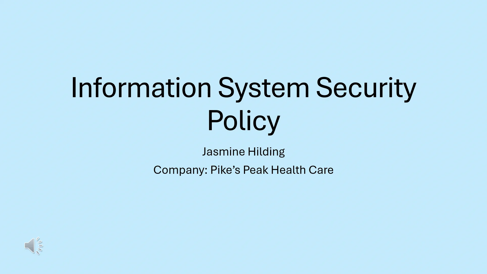 Information System Security Policy
