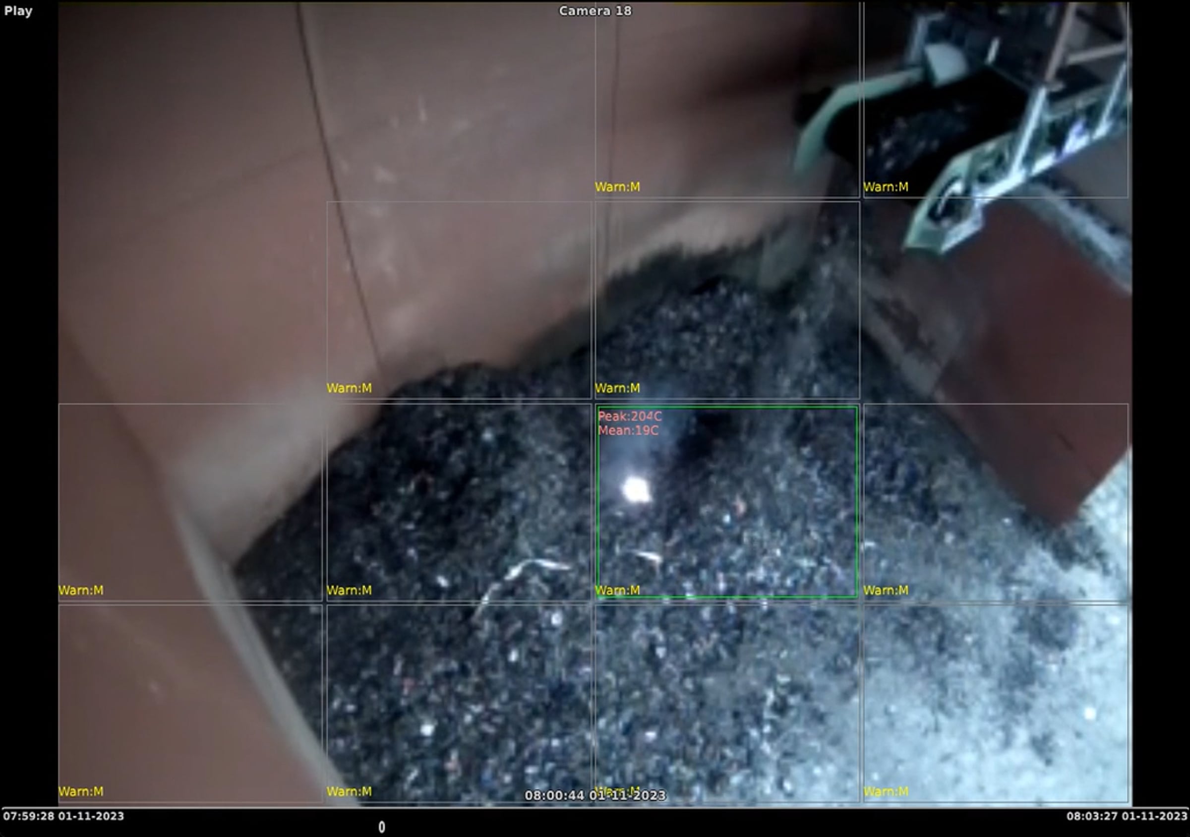 Battery Fire Response Time - Multi-Detection Camera & Suppression System