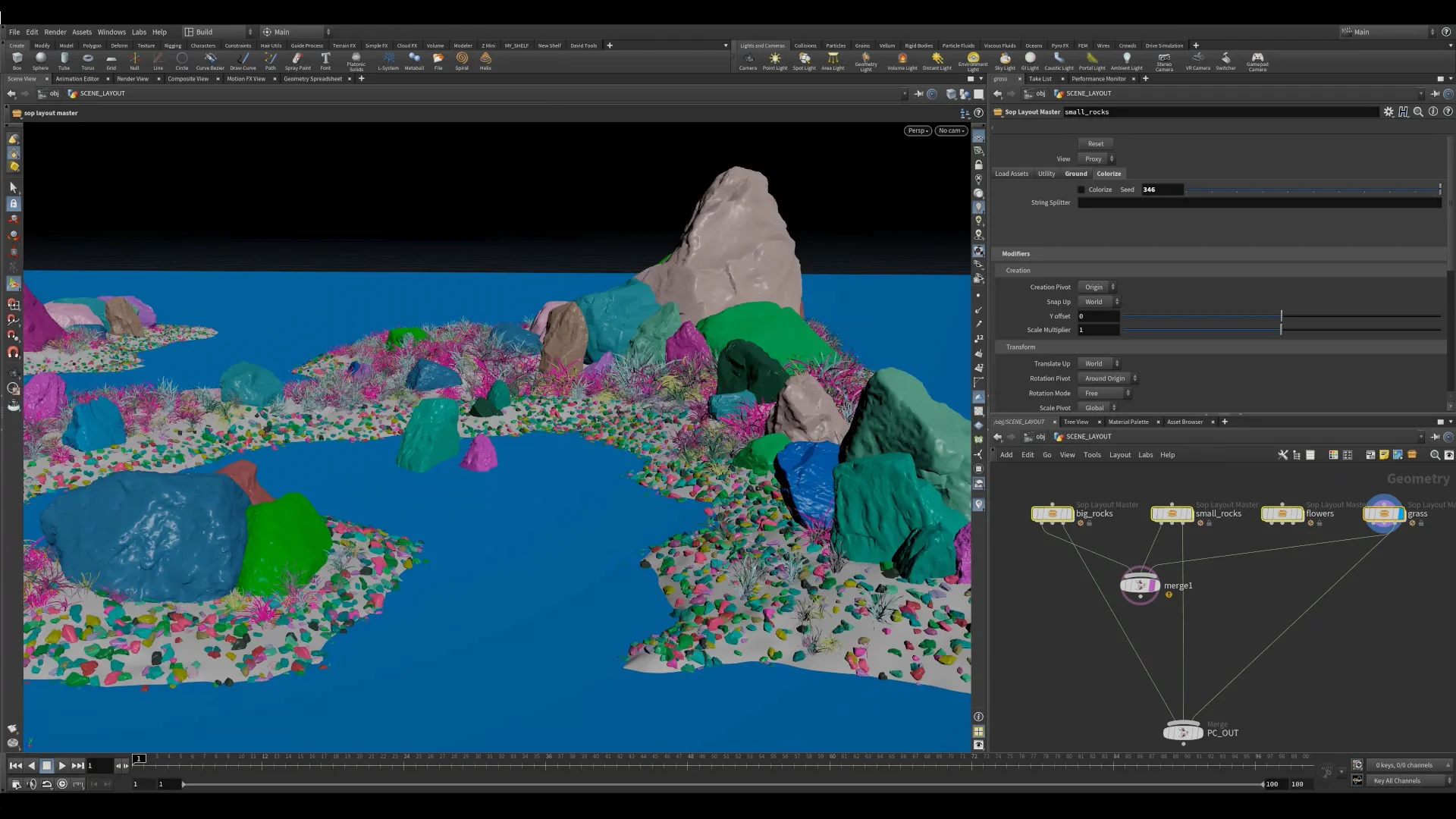 Houdini Layout Master HDA