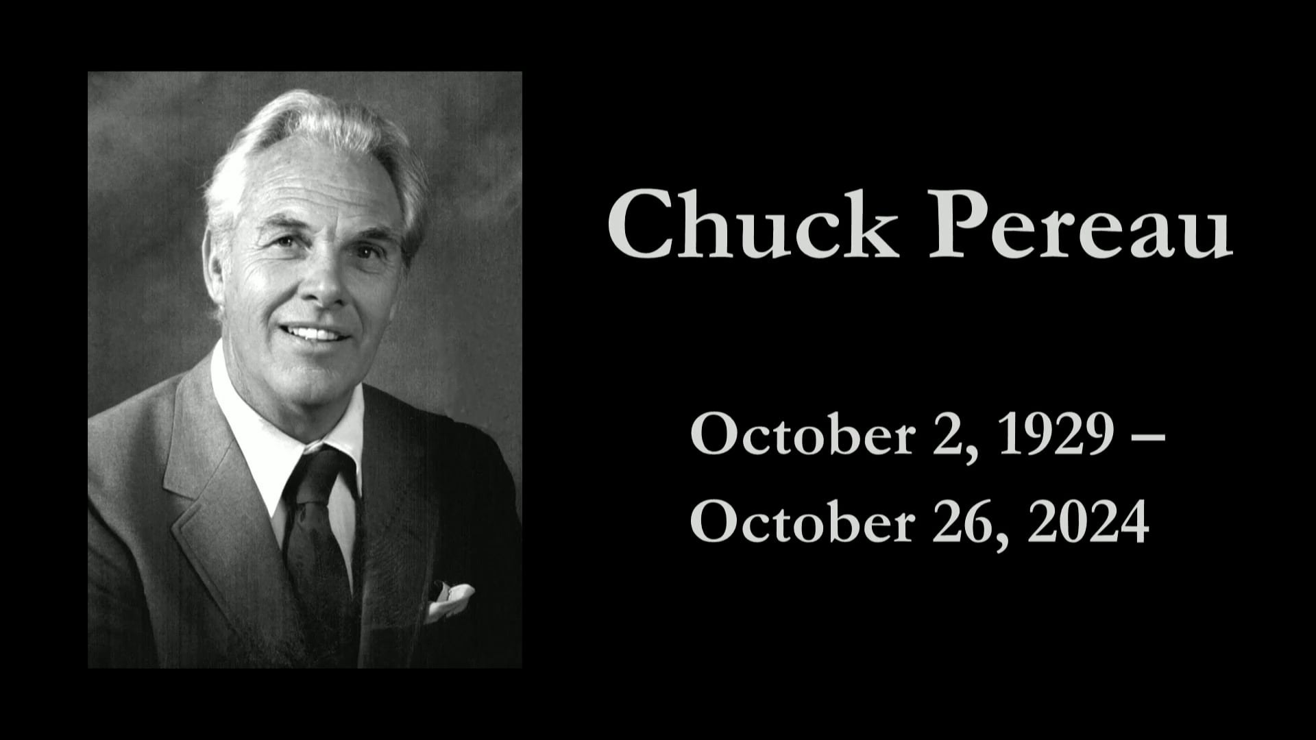 Chuck Pereau Memorial Service 11/23/2024