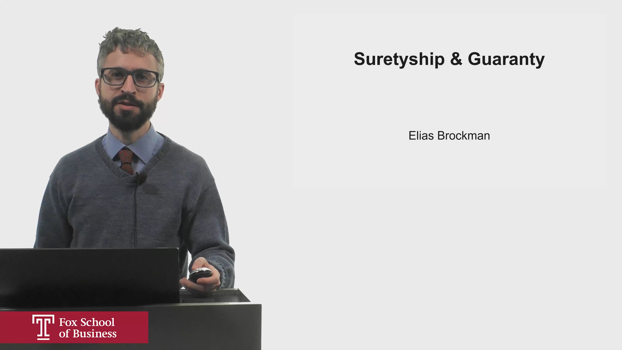 Suretyship and Guaranty | Video Vault