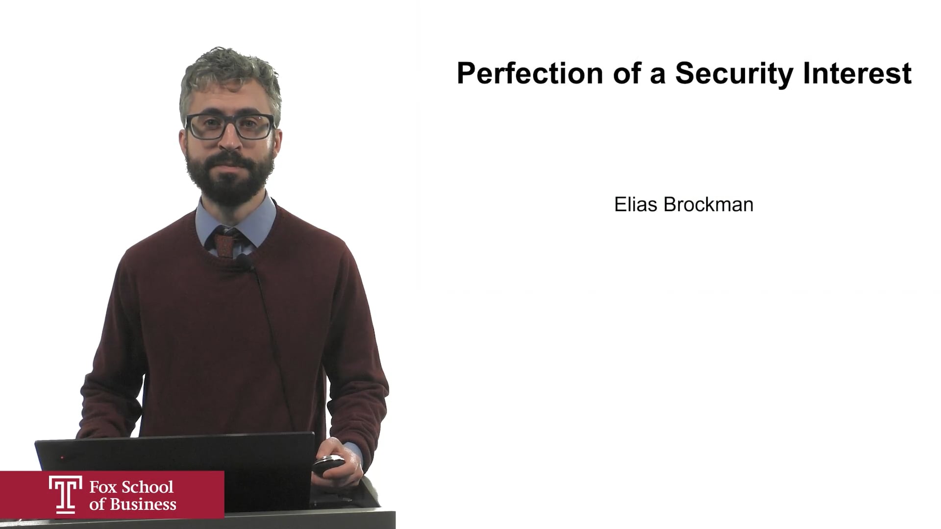 Perfection of a Security Interest | Video Vault