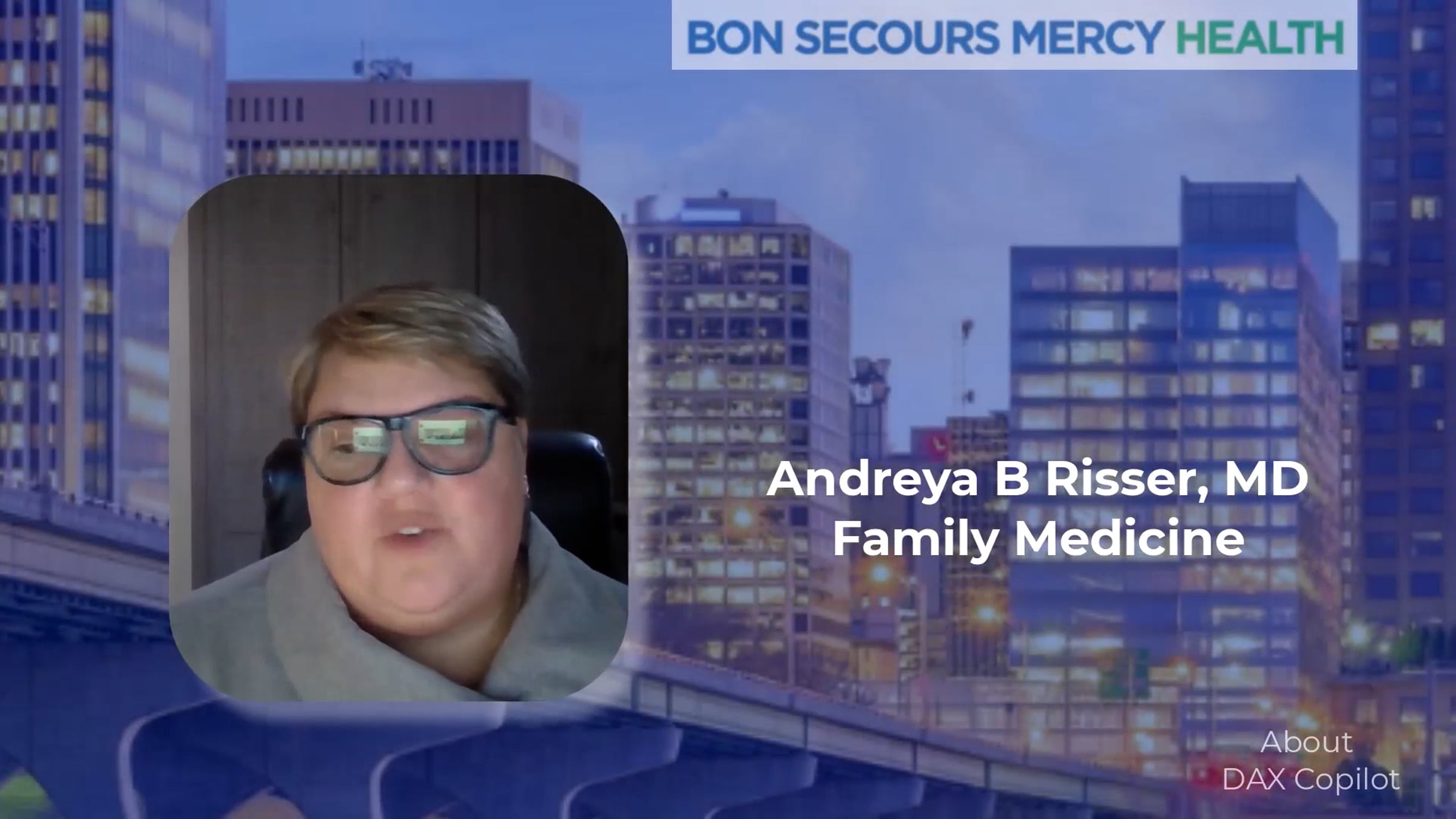 Dr. Andreya Risser talks about the benefits of DAX Copilot technology