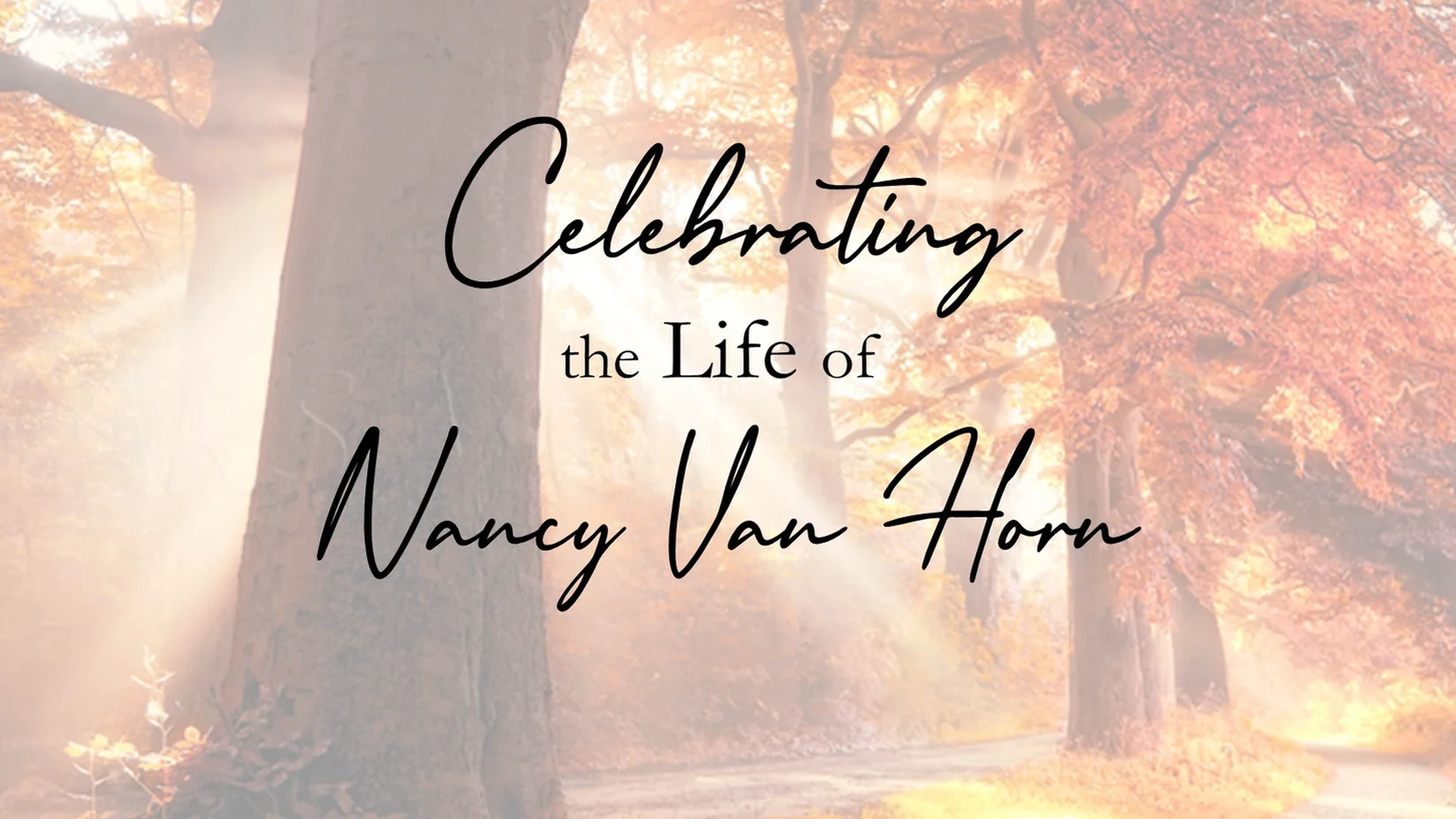 Nancy Van Horn Service