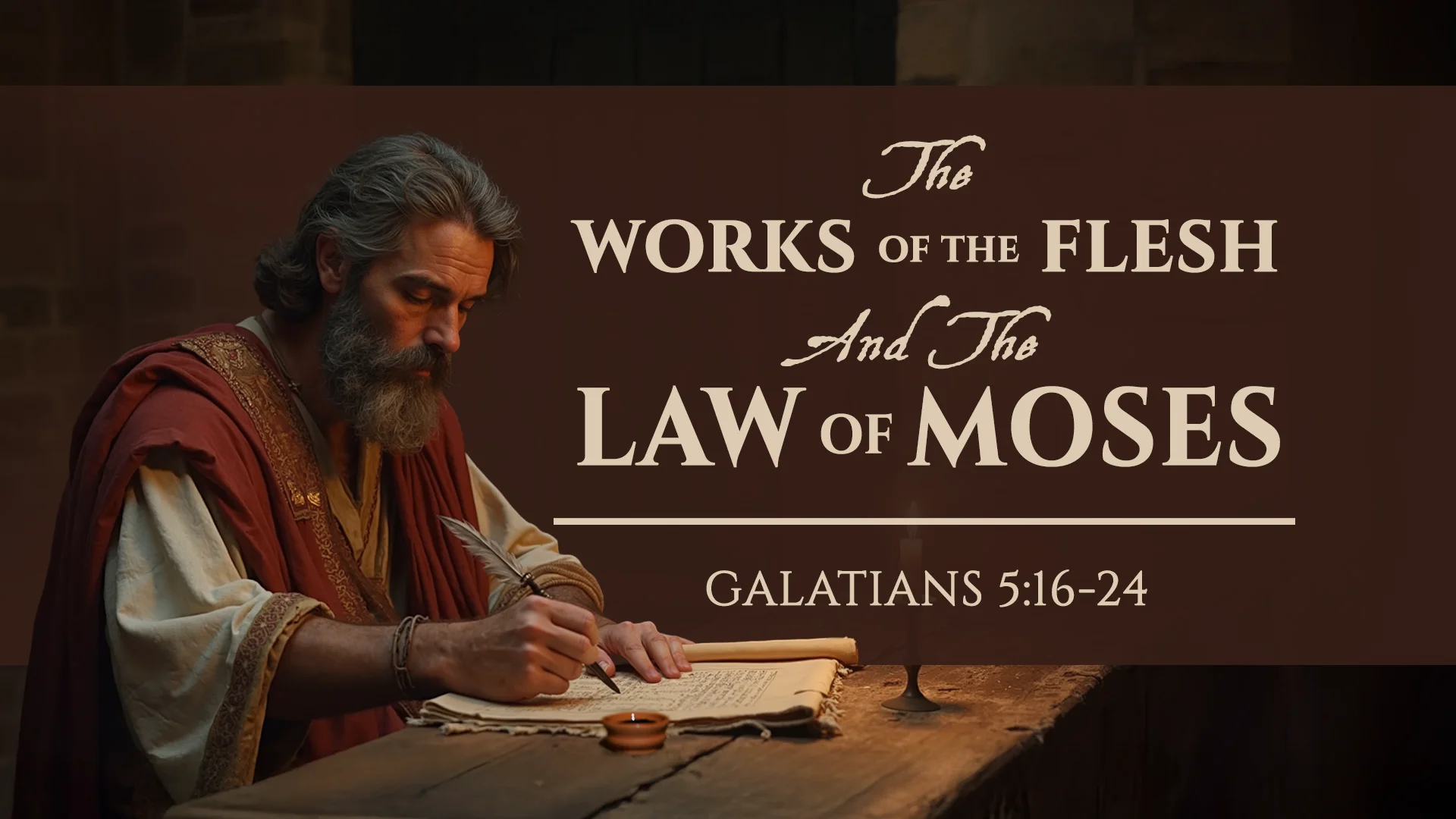 The Works of the Flesh and the Law of Moses (Galatians 5:16-24)