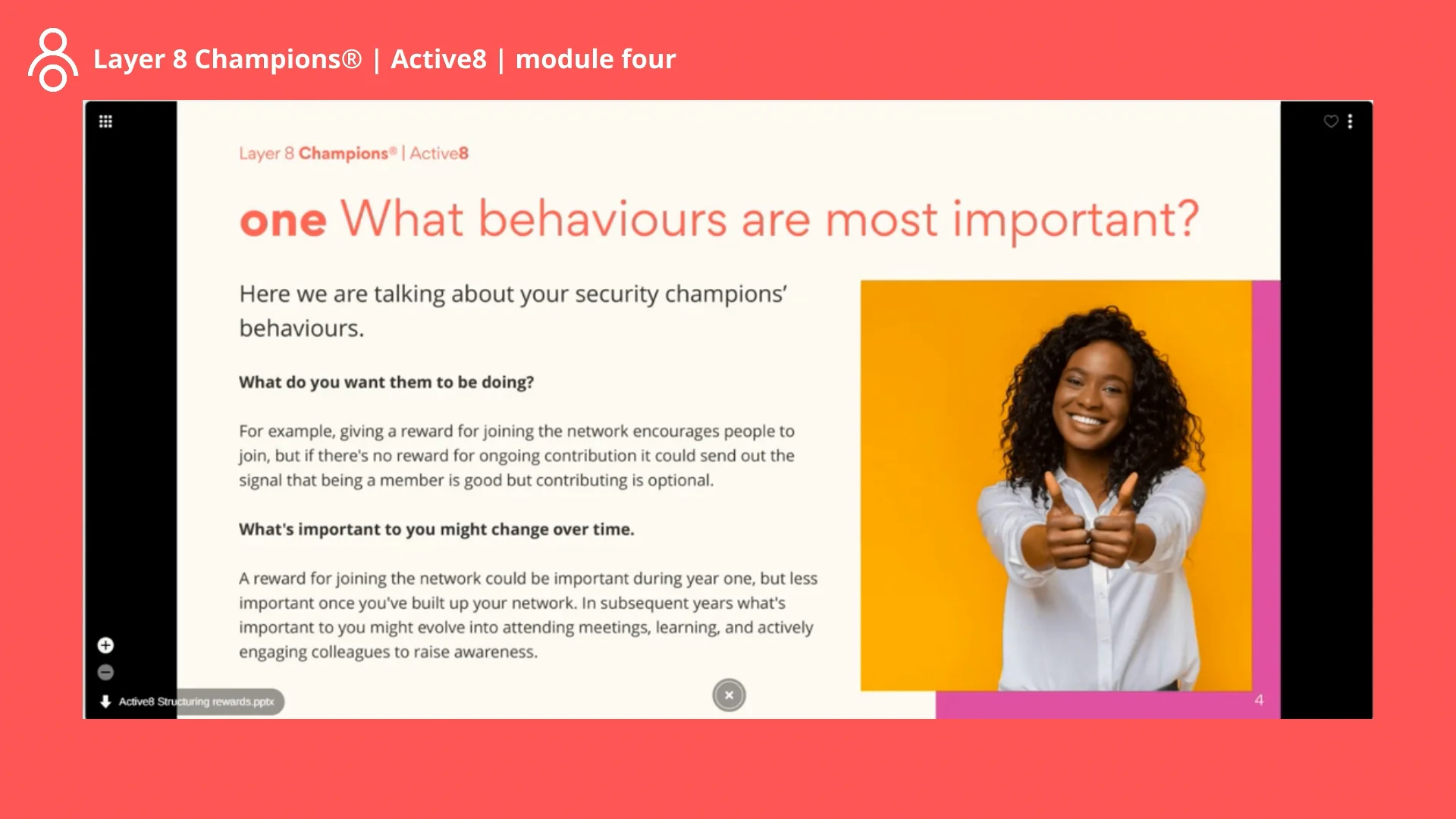 Layer 8 Champions | Active8 | module 4