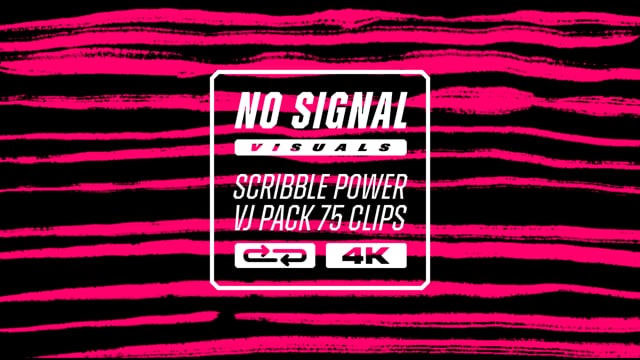 Scribble Power | VJ LOOP-PACK