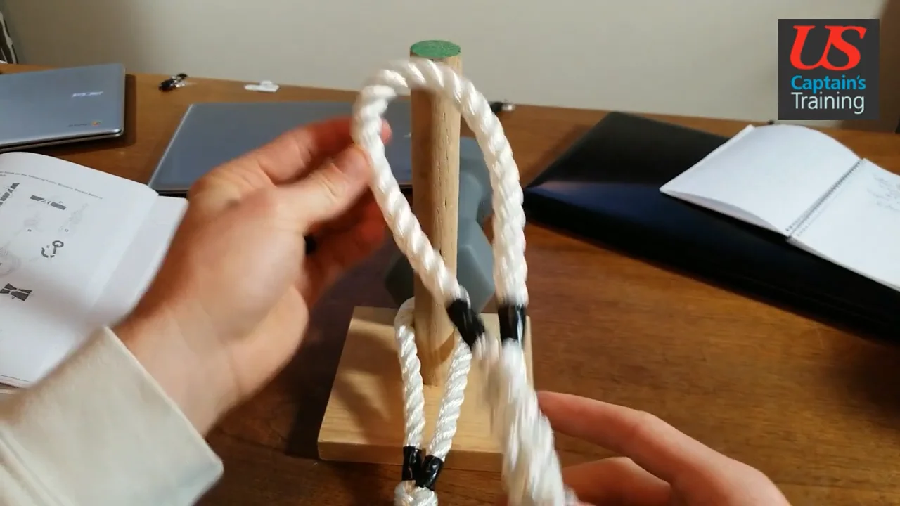 Dipping the Eye of a Mooring Line