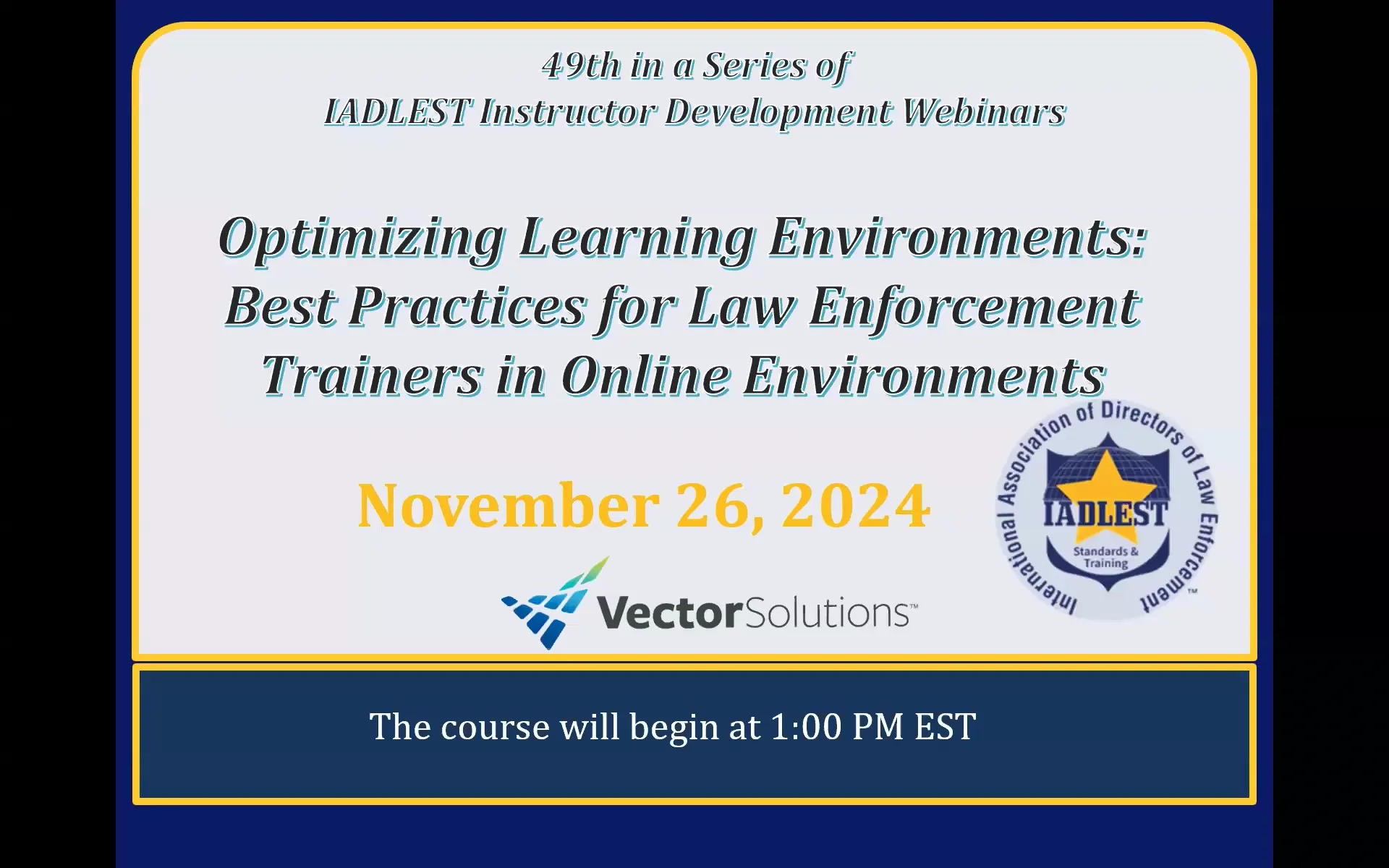 Optimizing Learning Environments