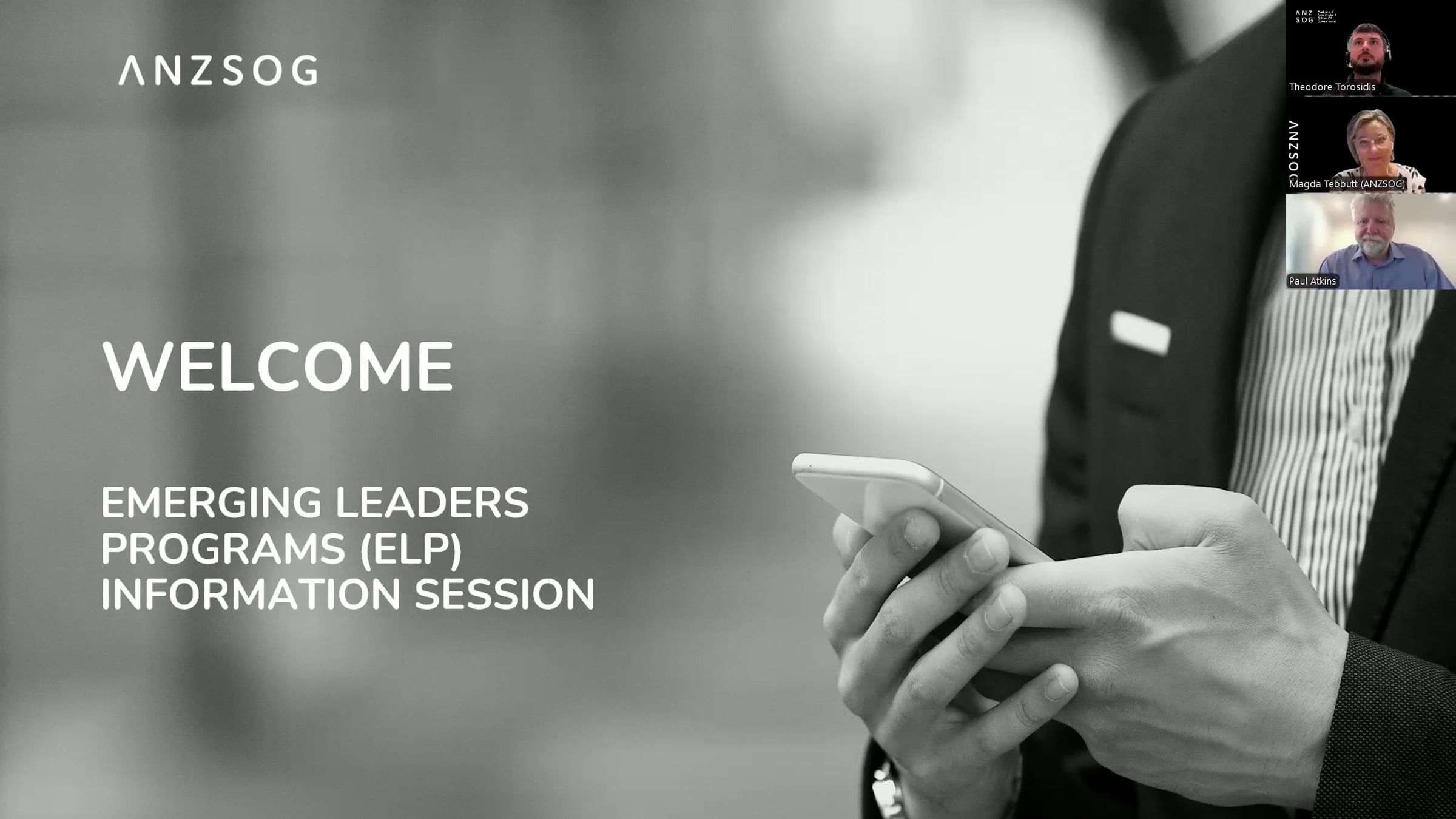 ANZSOG: Emerging Leaders Program 2025 Information Session Tuesday 26 ...