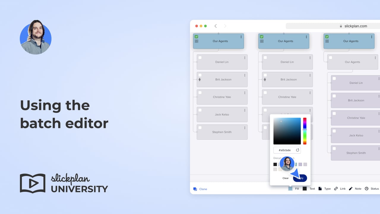 Using the Batch Editor | Slickplan