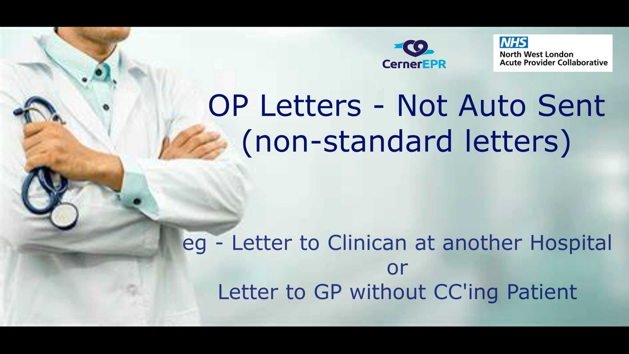 OP Letters - Not Auto Sent (non-standard letters)