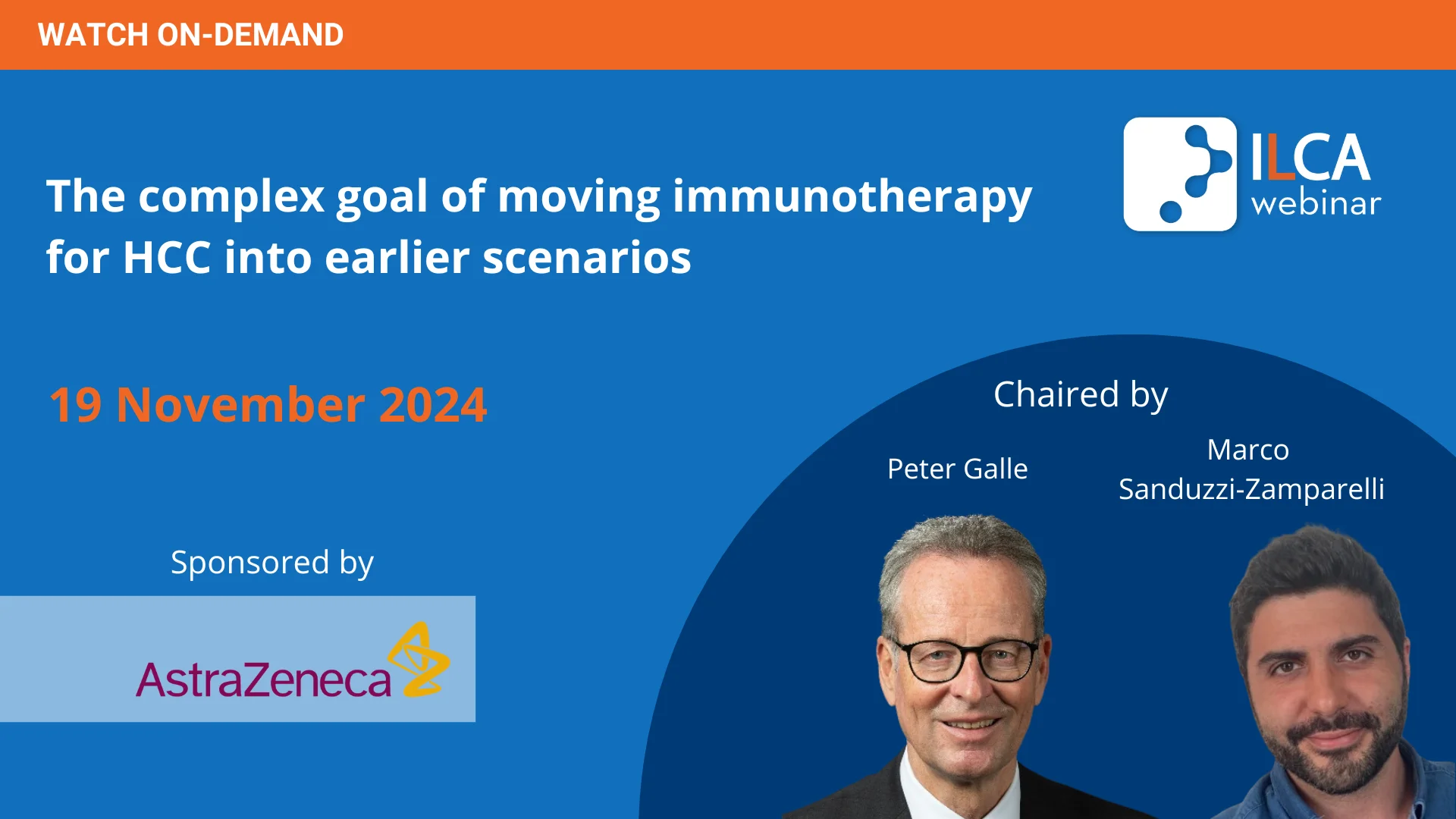 ILCA Webinar November: The complex goal of moving immunotherapy for HCC into earlier scenarios
