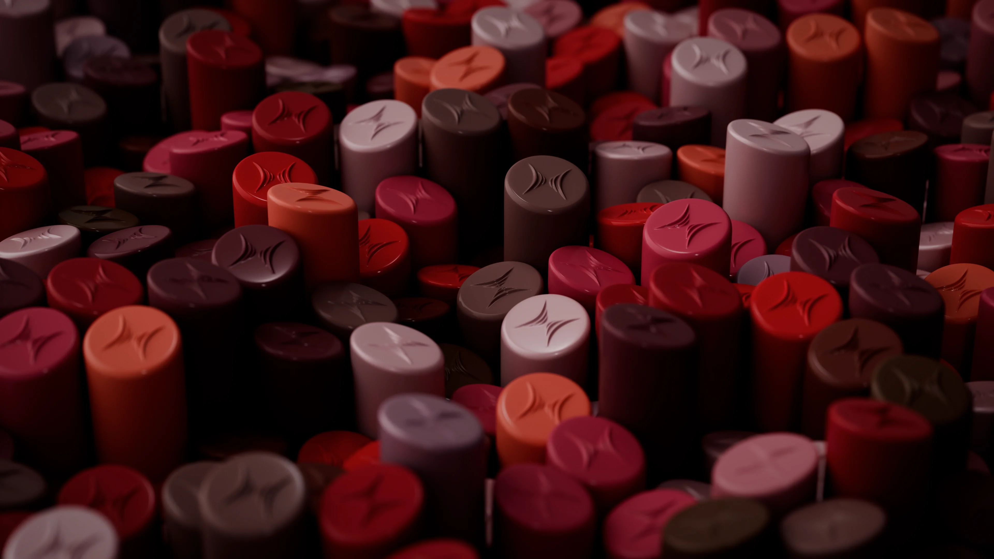 Orange Blue Lipstick Animation | Dynamic 3D Visualization