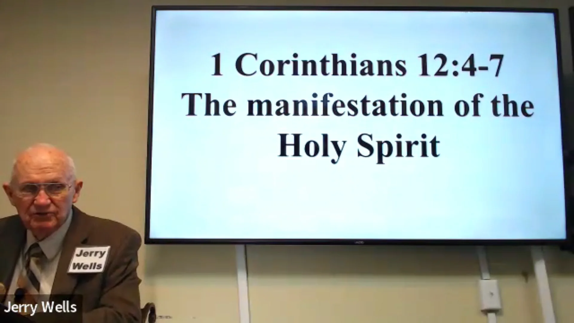 1 Corinthians 12:4-7 The Manifestation of the Holy Spirit