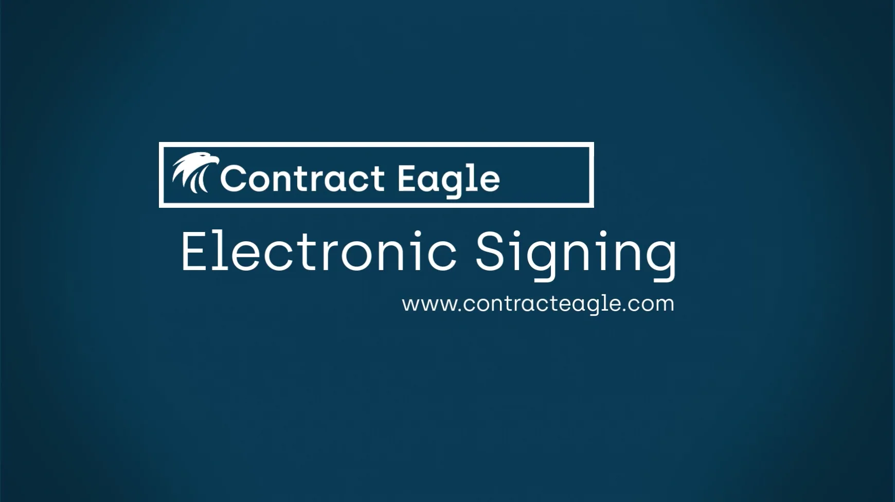 Contract Eagle integration with DocuSign