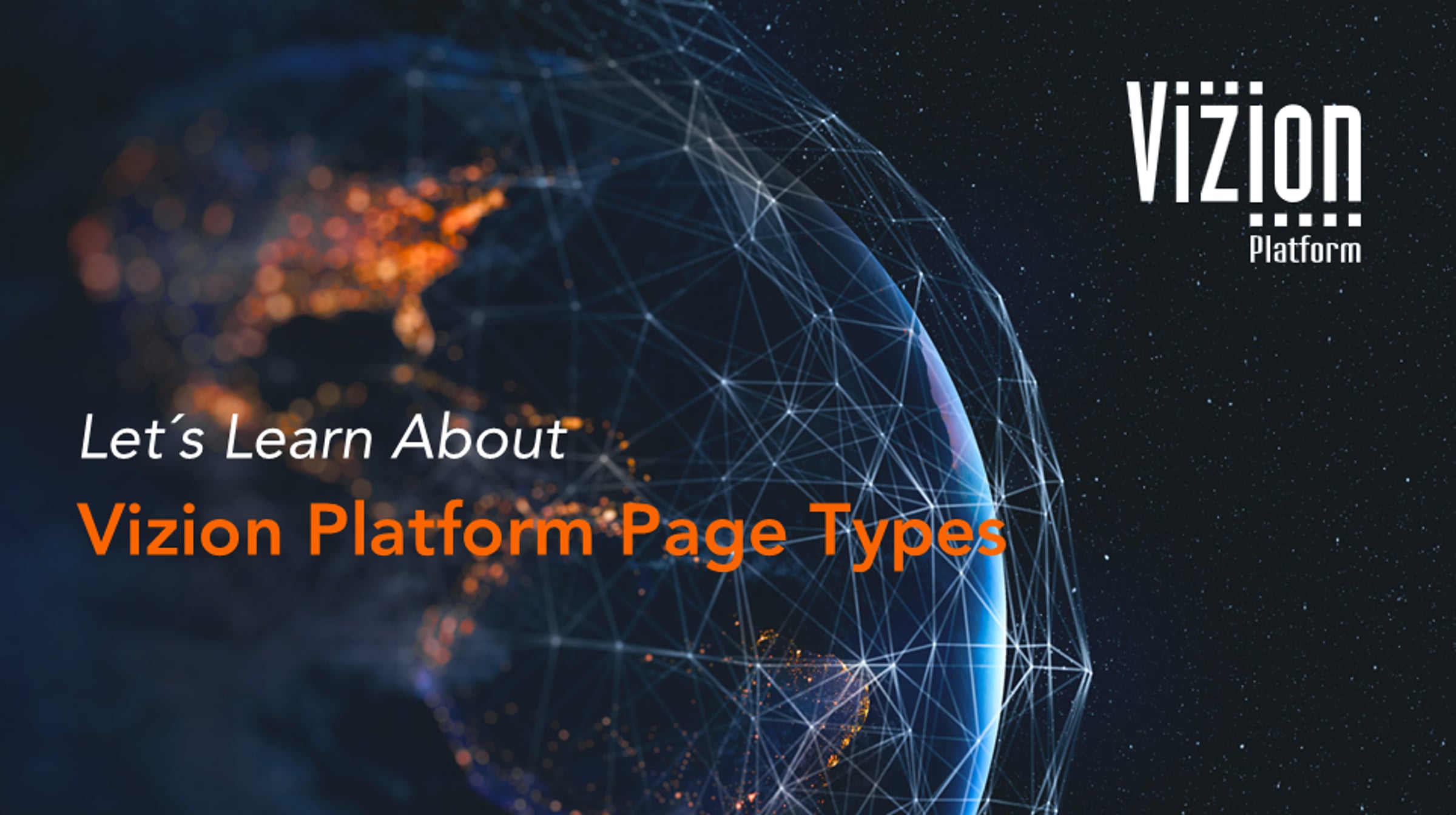Vizion Platform Page Types