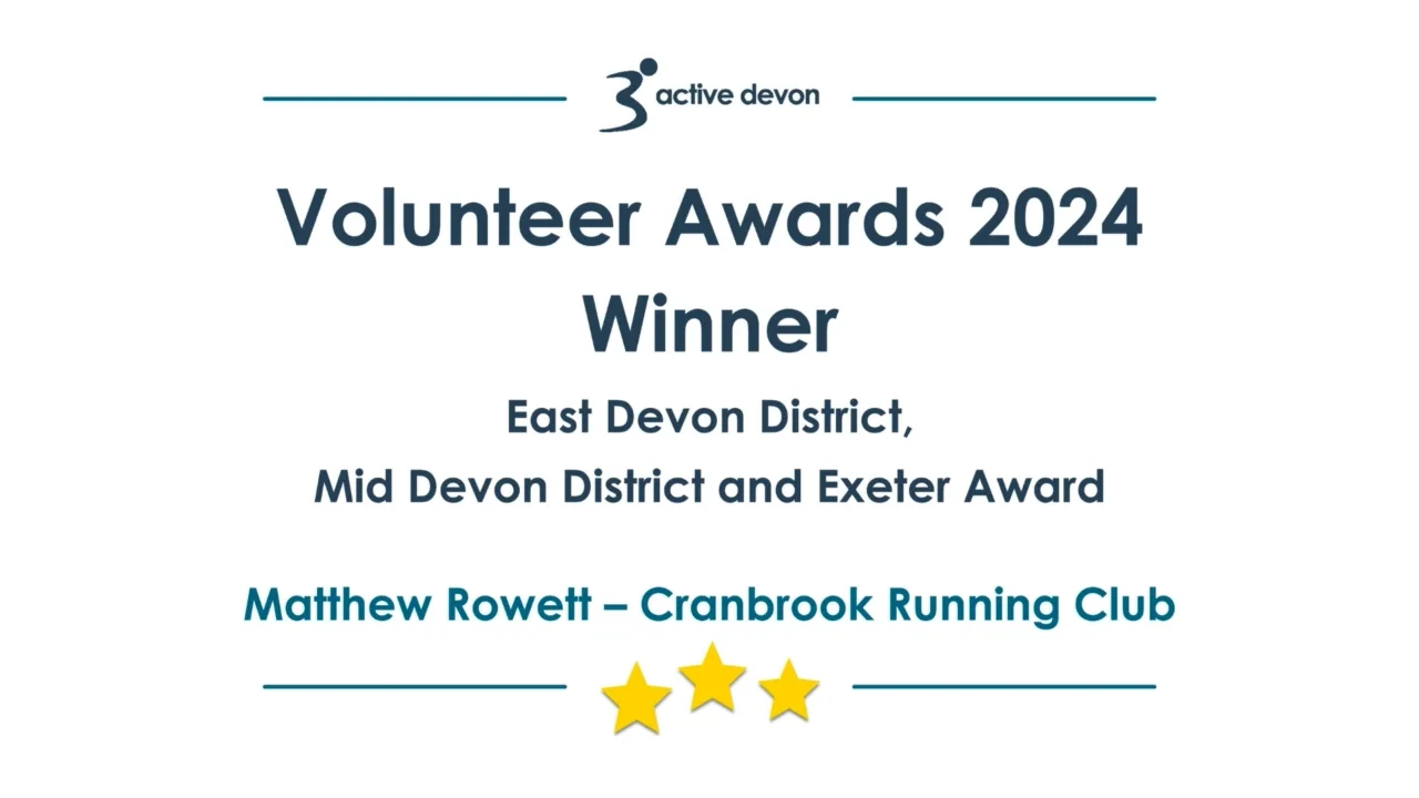 Active Devon Volunteer Awards 2024 Winner Matt Rowett