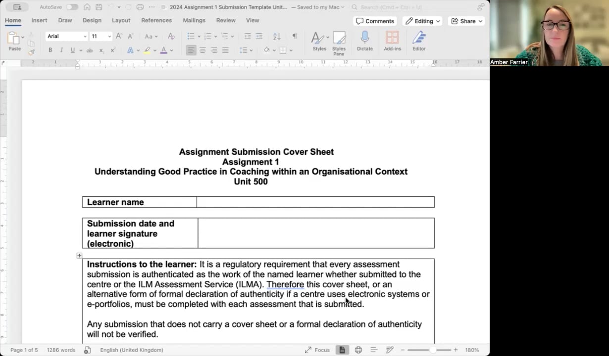 2025 Assignment 1 support video - ILM Level 5 Certificate in coaching ...