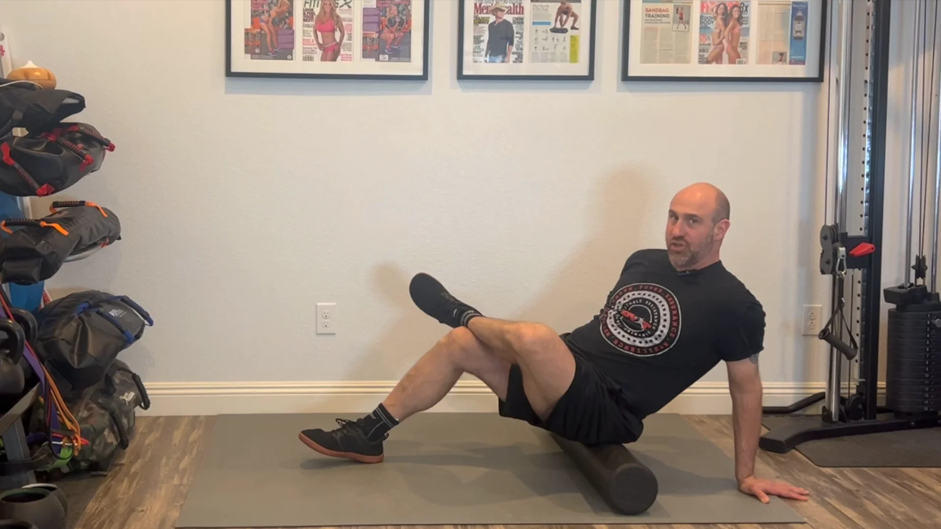 Leg Crossed Glute Foam Roller-Mobility Program
