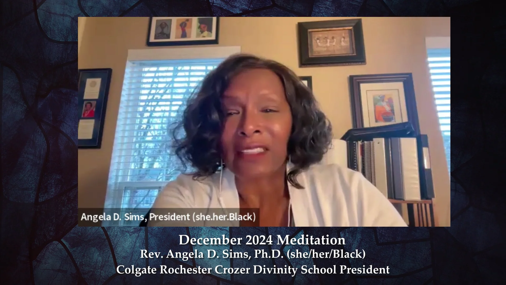 December 2024 Meditation with Dr. Angela D. Sims