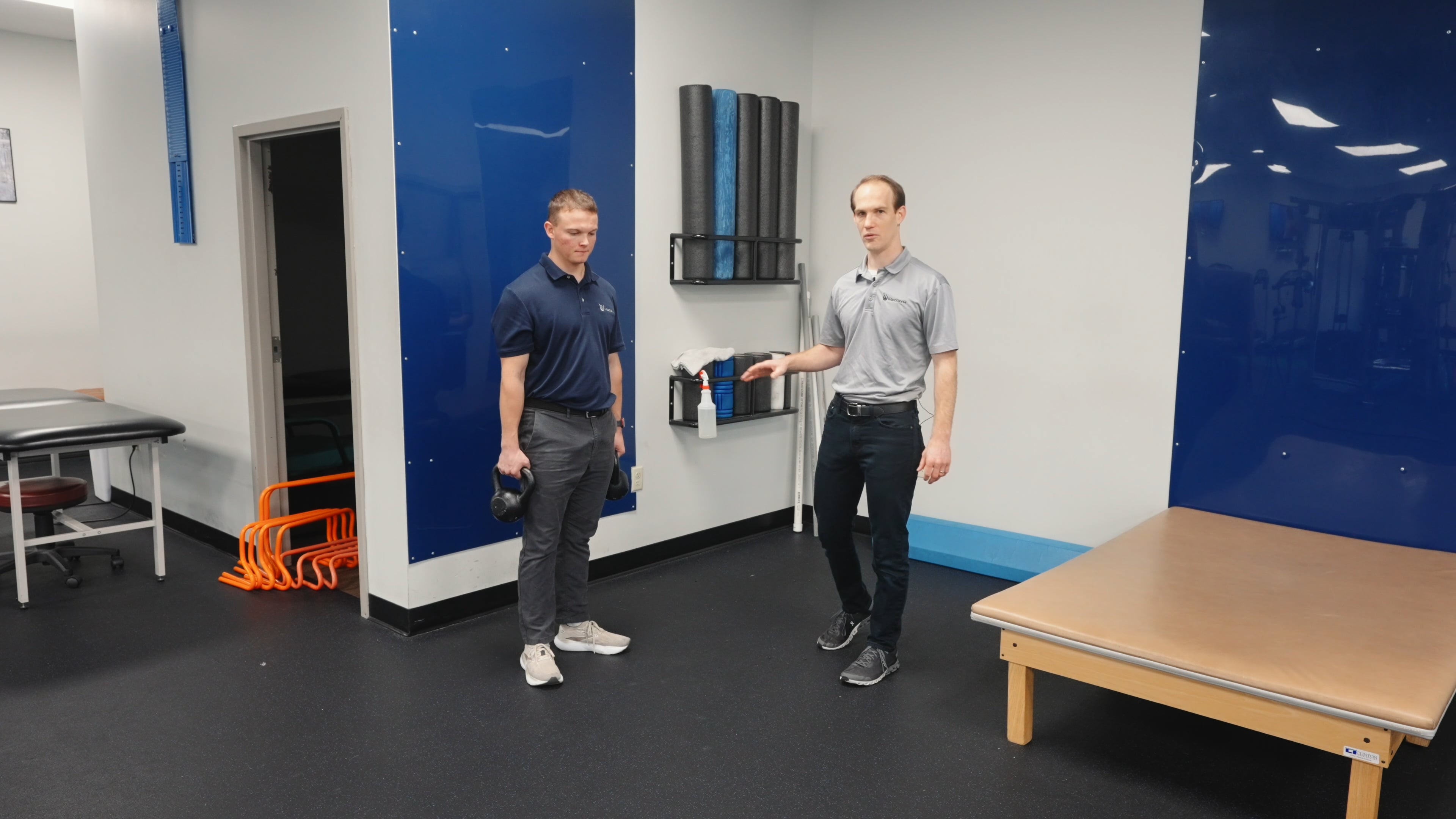 Wall Assisted Single Leg RDL w/2 KB