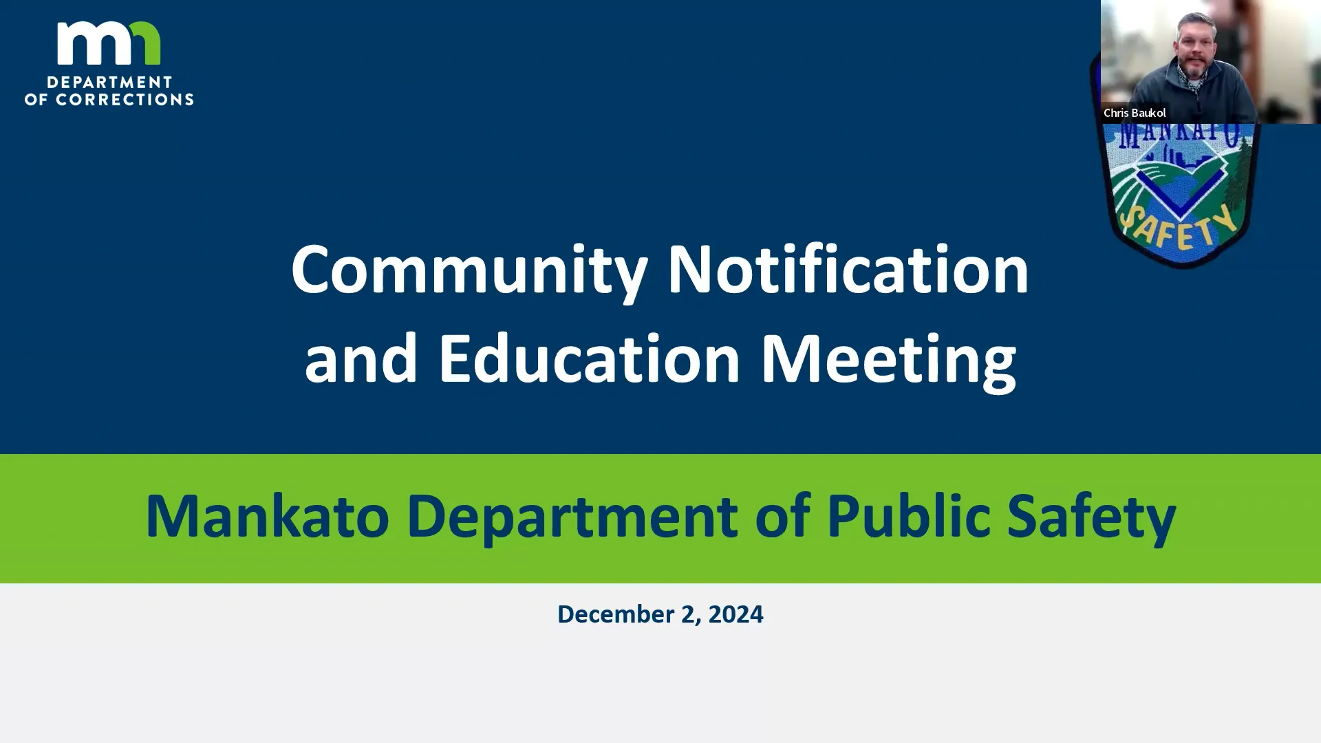 Mankato Department of Public Safety and Minnesota Department of ...