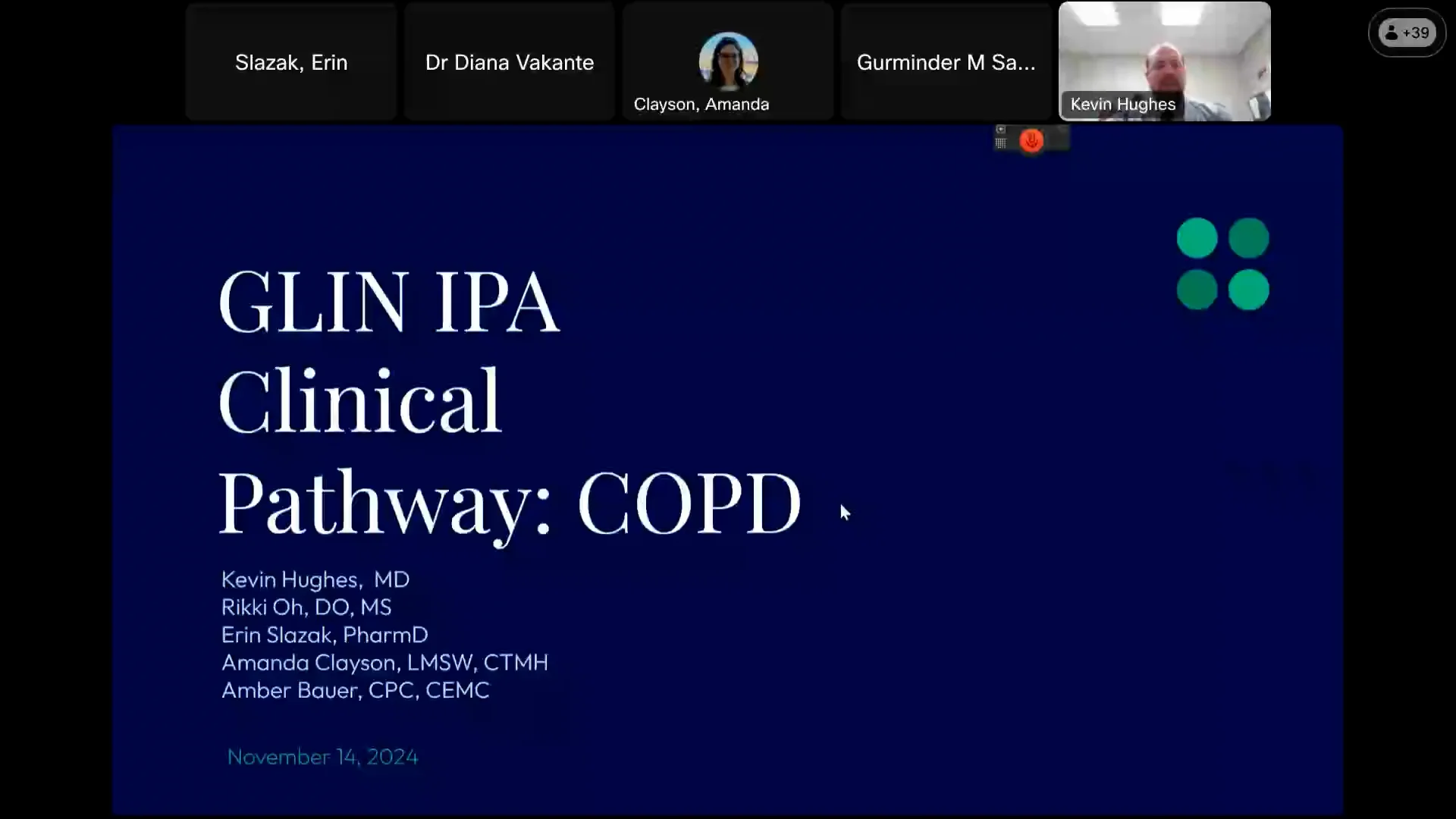 GLIN IPA/UBMD Primary Care Collaborative COPD Clinical Pathway Discussion