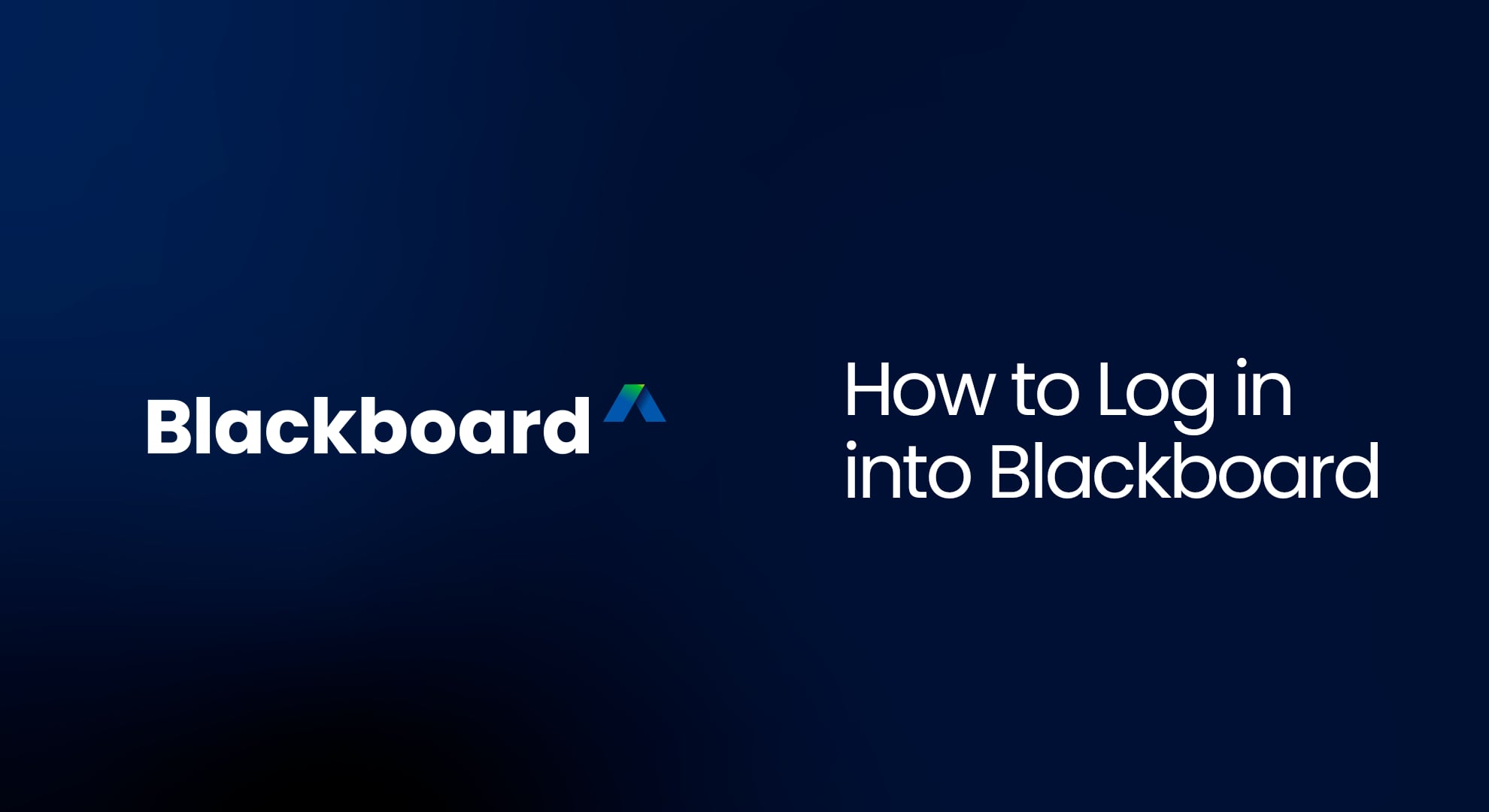 How to Log in into Blackboard