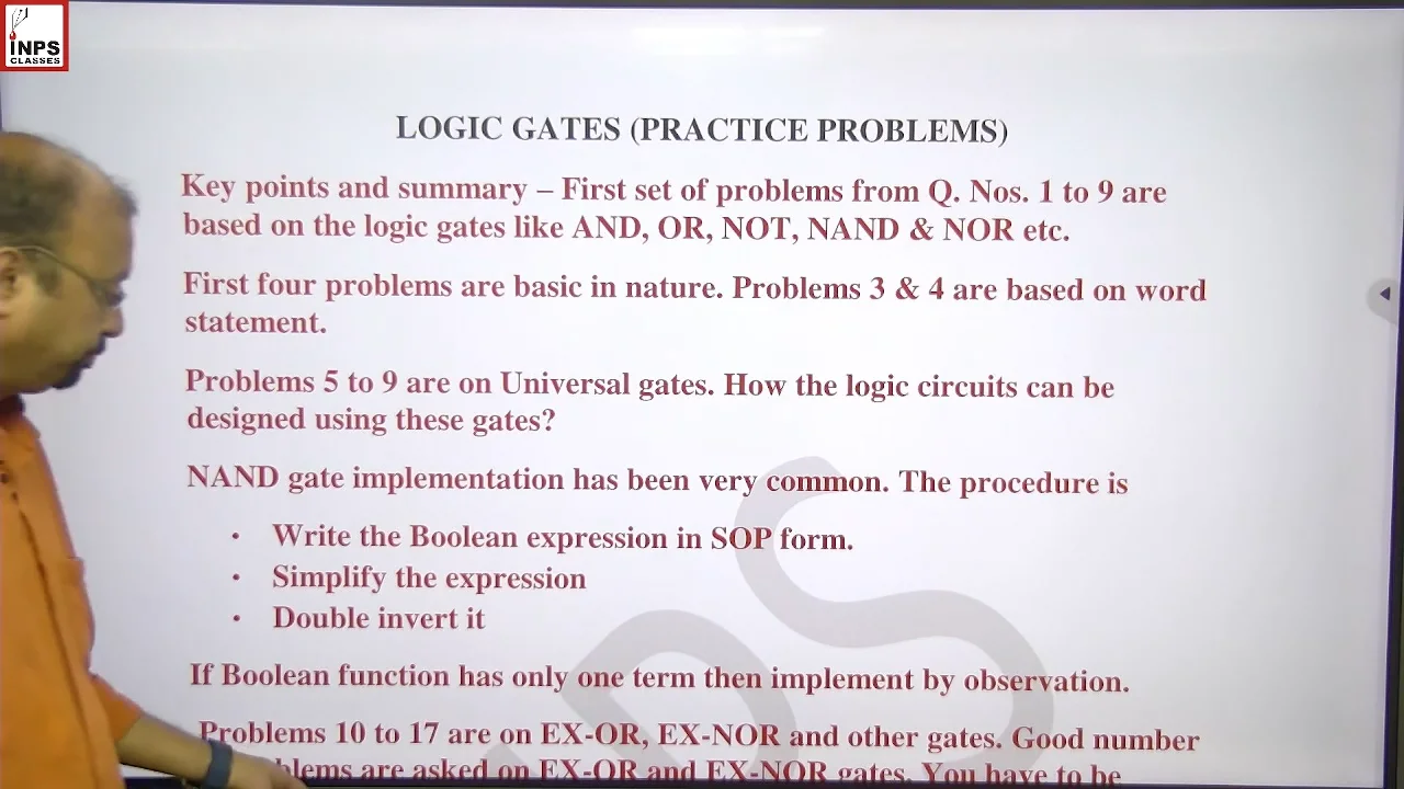 005. Boolean Algebra Universal Gates Logic Circuits Using NAND Or NOR
