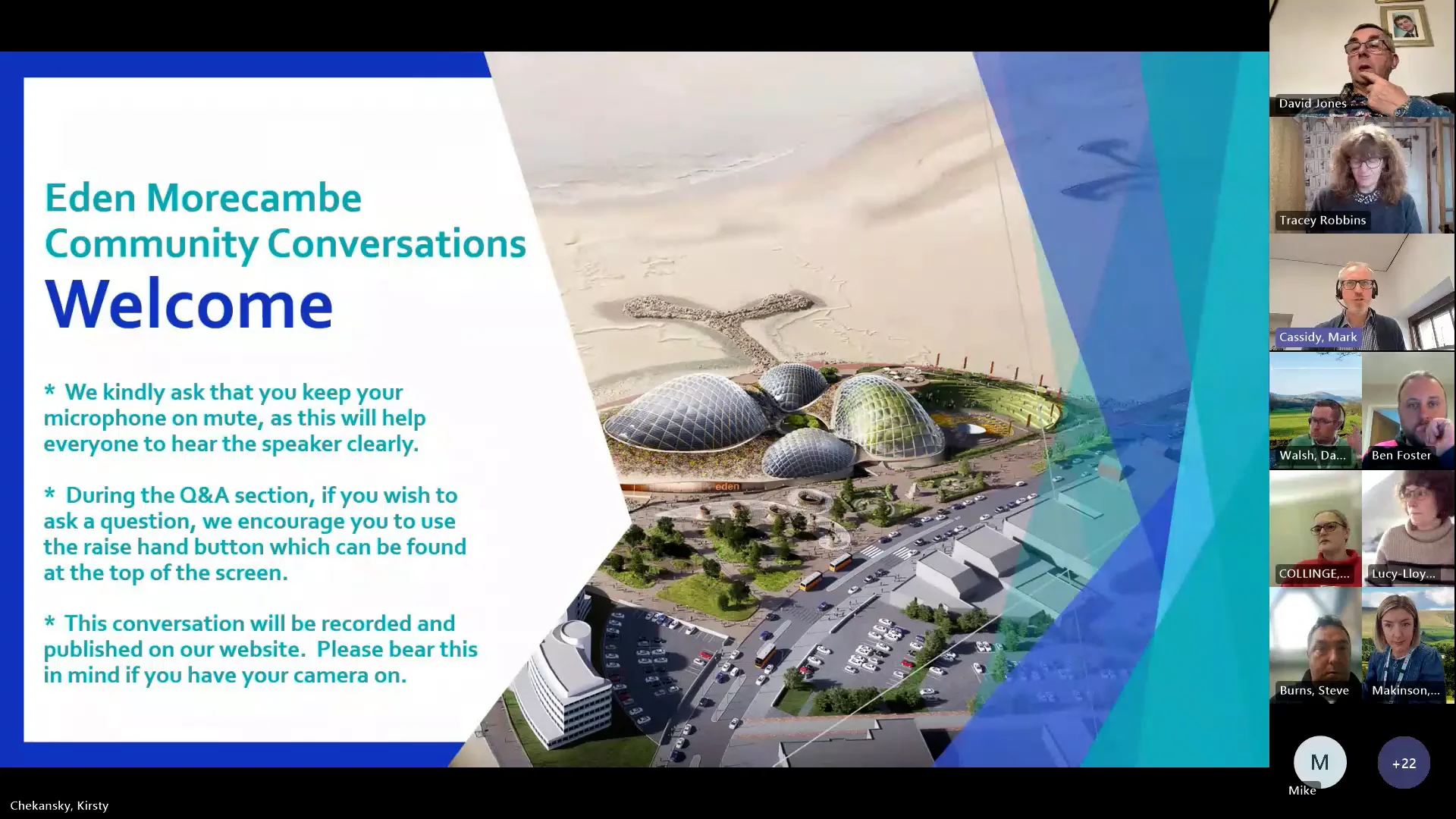 Eden Project Morecambe community converation - December 2024