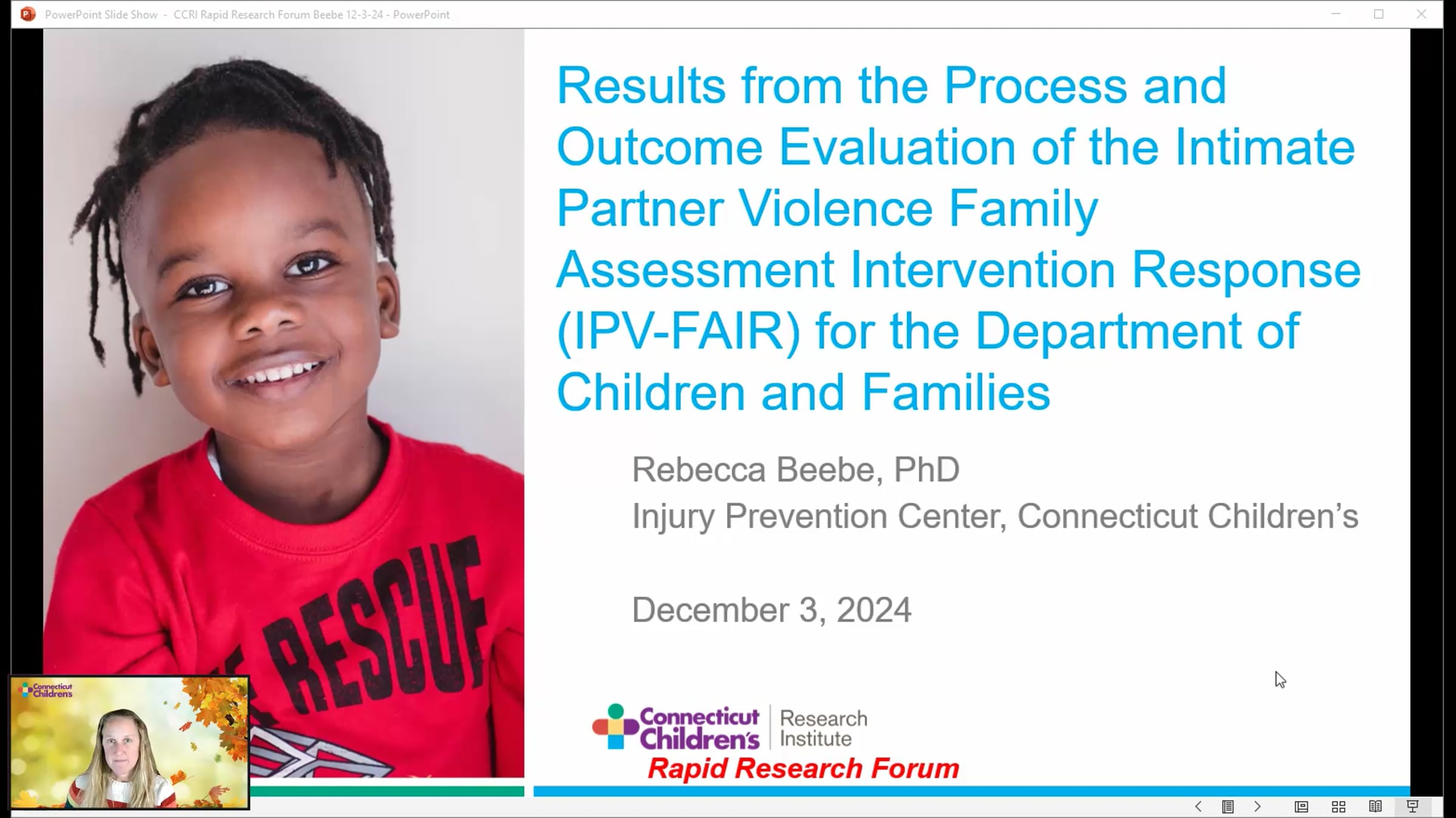 Results from the Process and Outcome Evaluation of the Intimate Partner ...