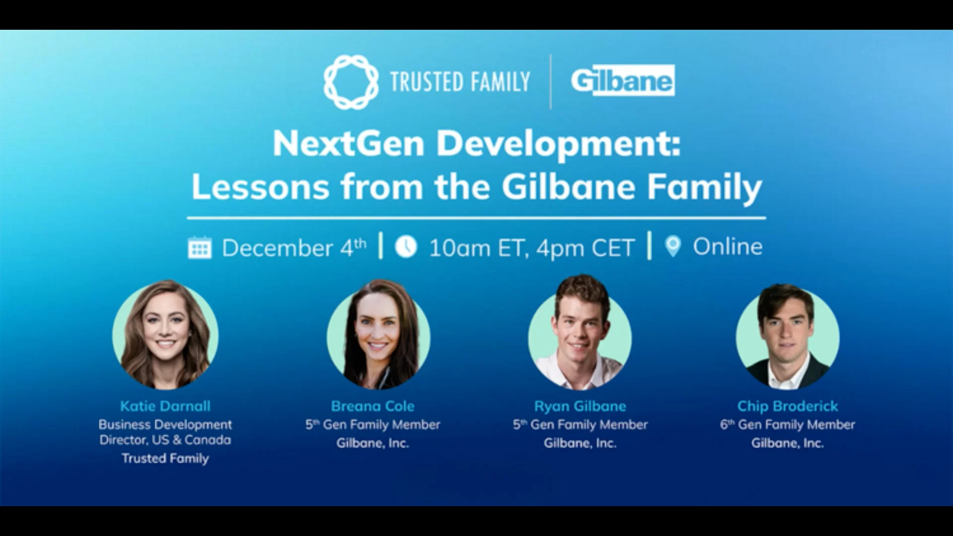 NextGen Development: Lessons from the Gilbane Family