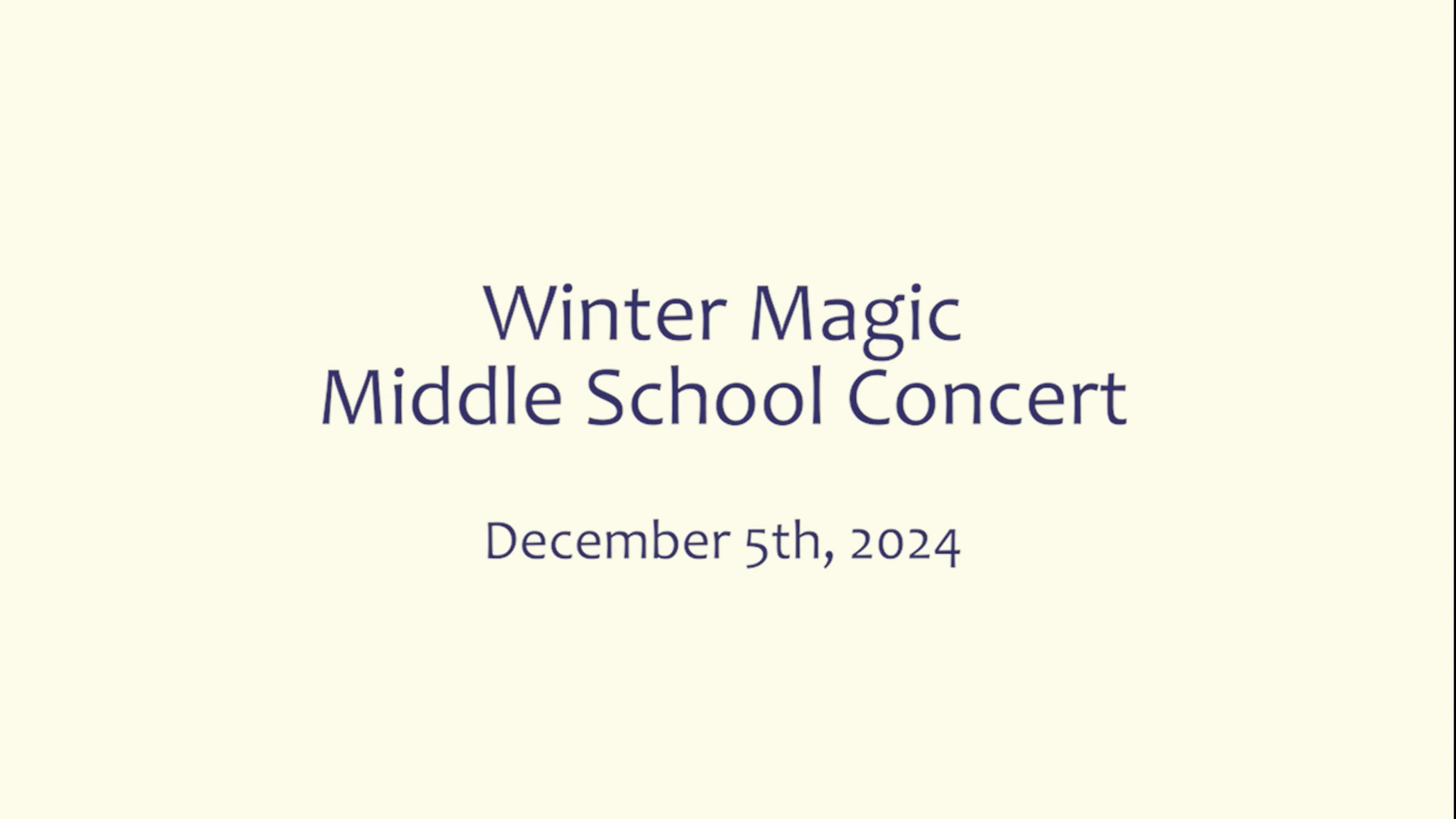 Winter Magic (MS 2024)