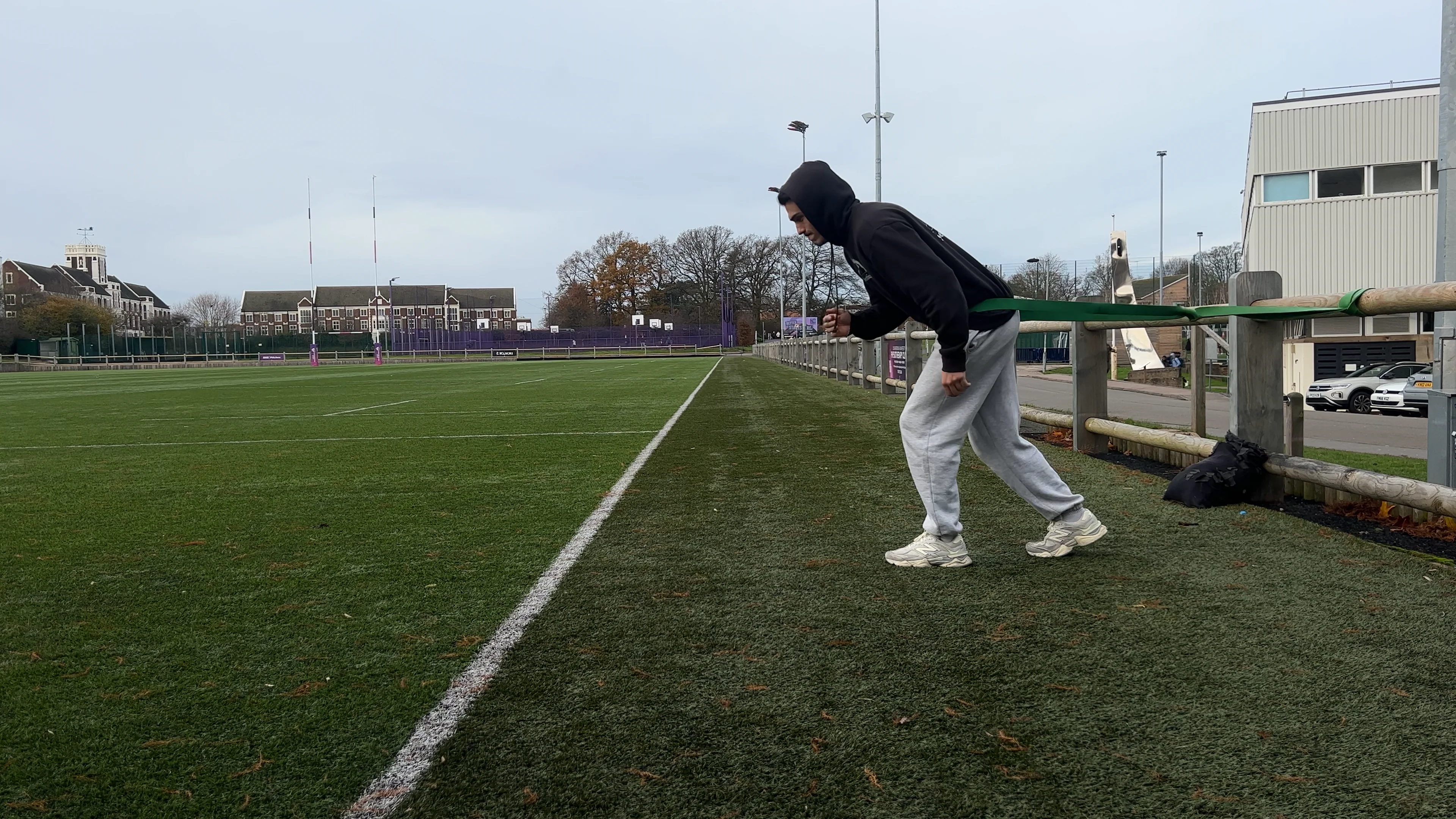 Banded Split Stance Broad Jump