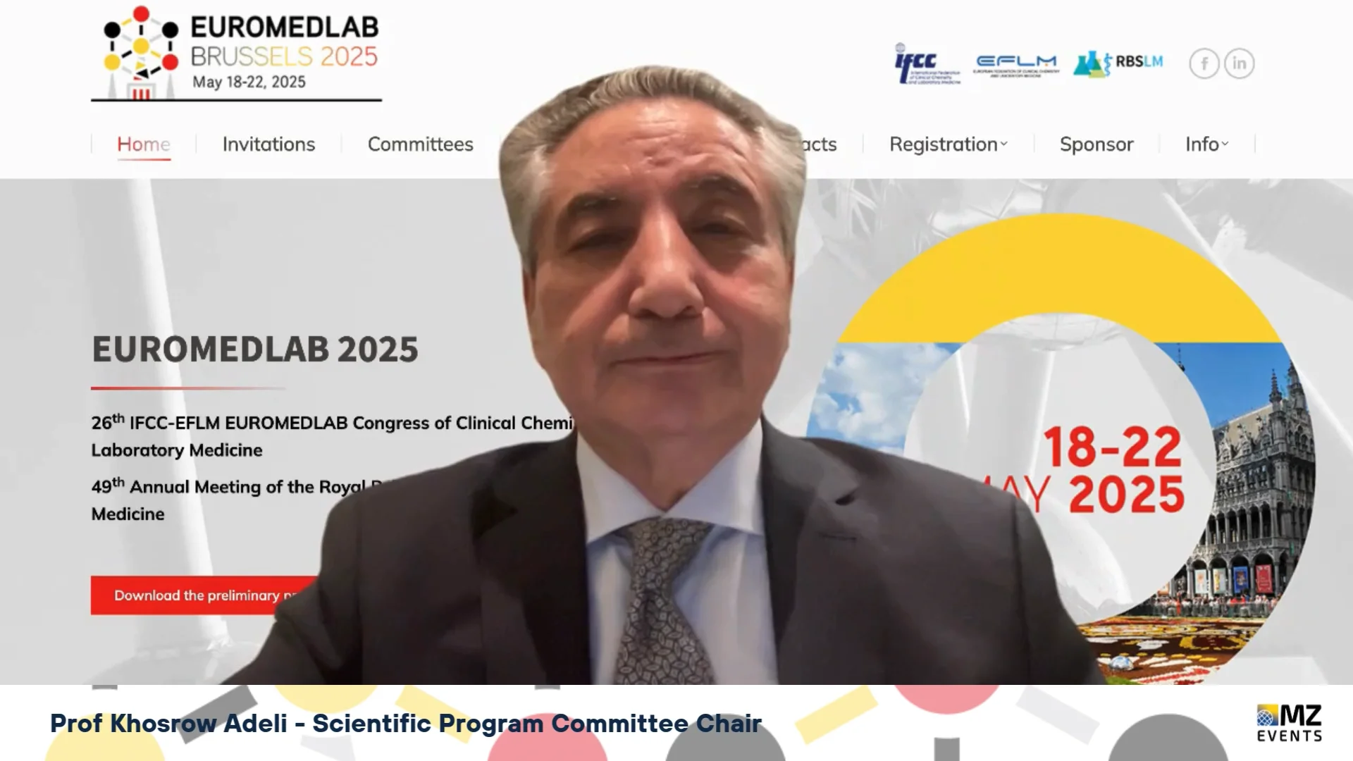 Scientific Programme Commitee Chair - Khosrow Adeli