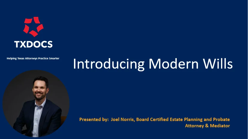 Introducing Modern Wills