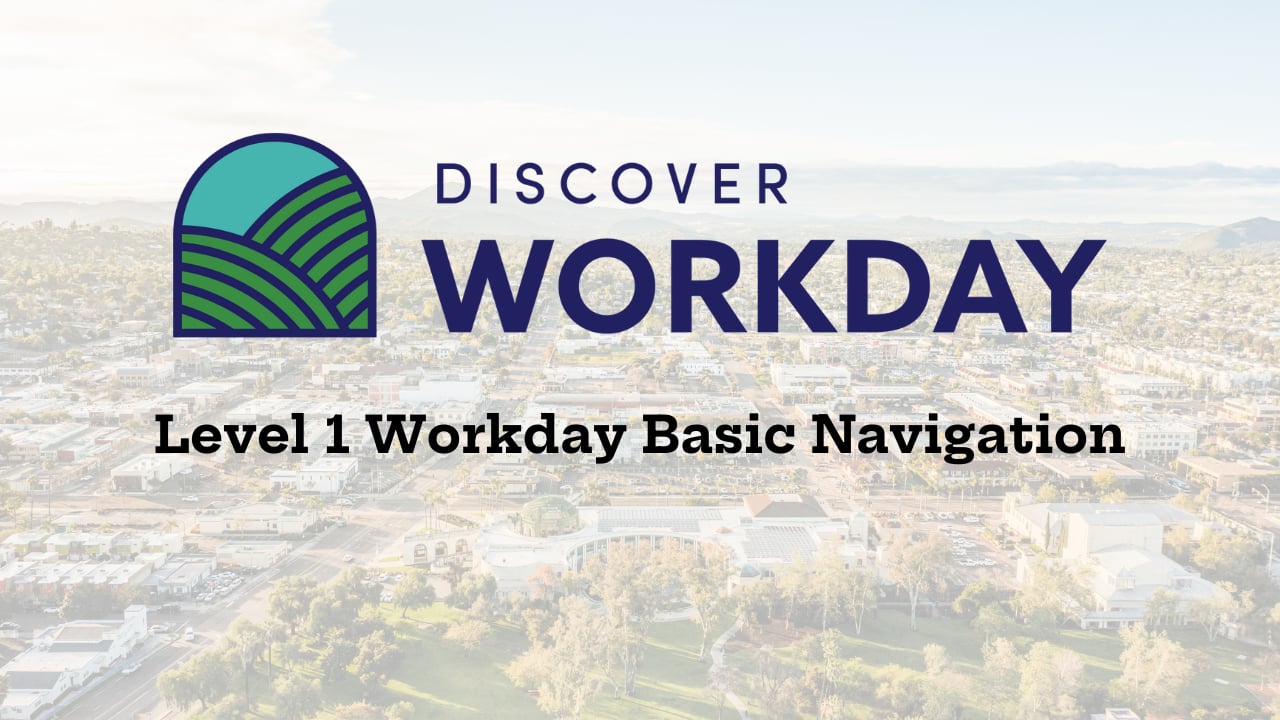 Getting Started in Workday: Basic Navigation and Employee Self-Service