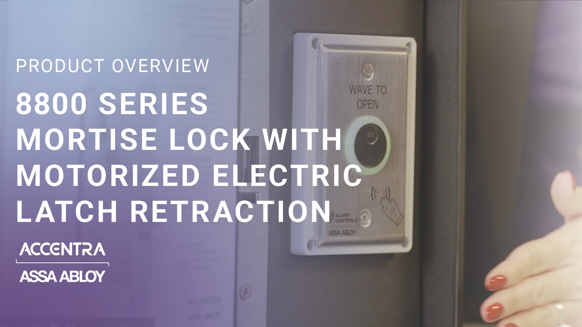 ASSA ABLOY ACCENTRA 8800 Series mortise lock with motorized electric ...