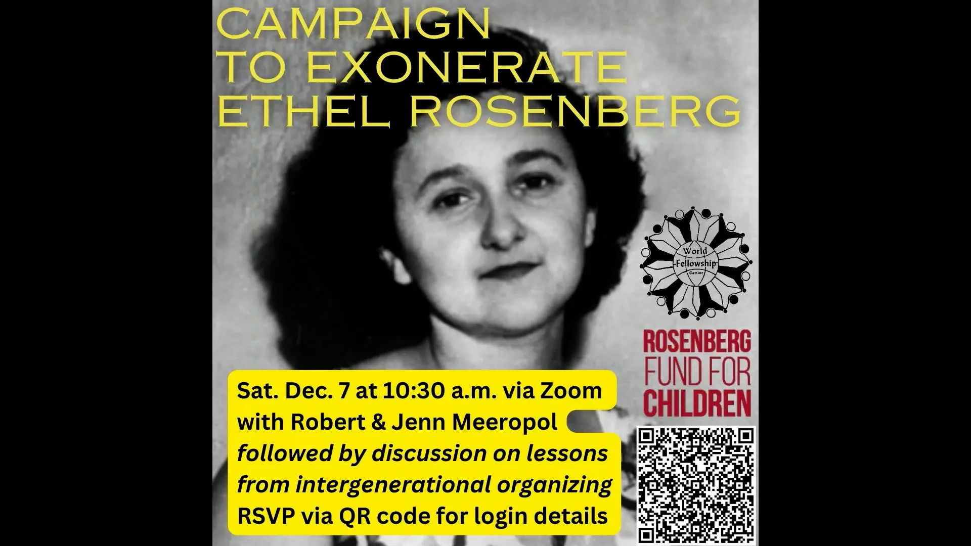 The Campaign to Exonerate Ethel Rosenberg (Jenn & Robert Meeropol)