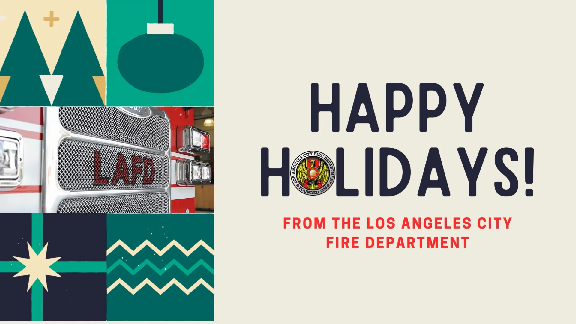 2024 LAFD Fire Chief Holiday Card