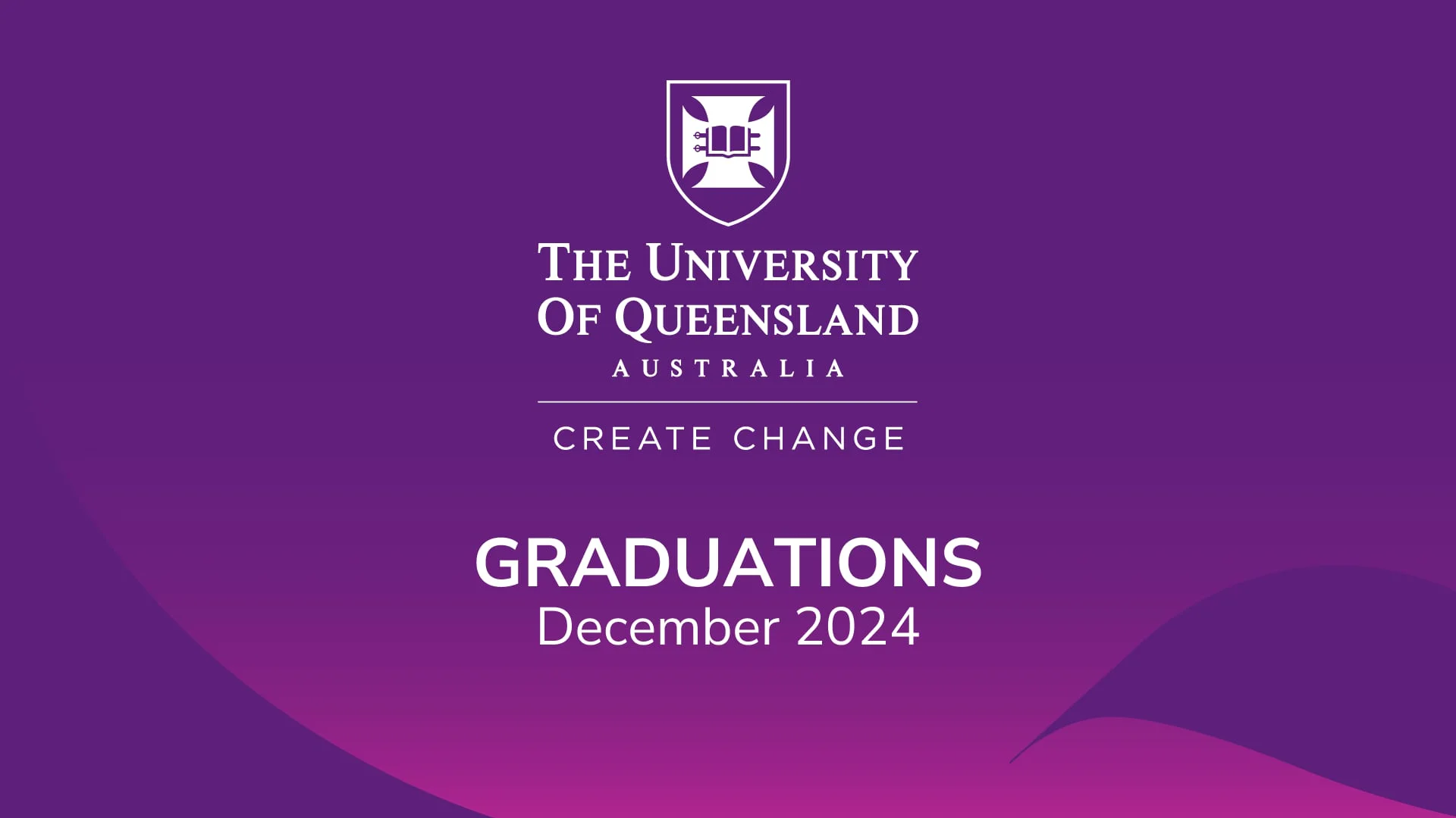 UQ Graduations - December 2024